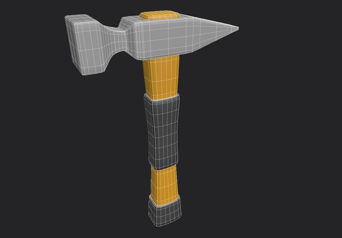 3D model Hammer model Low Poly Game Ready VR / AR / low-poly | CGTrader