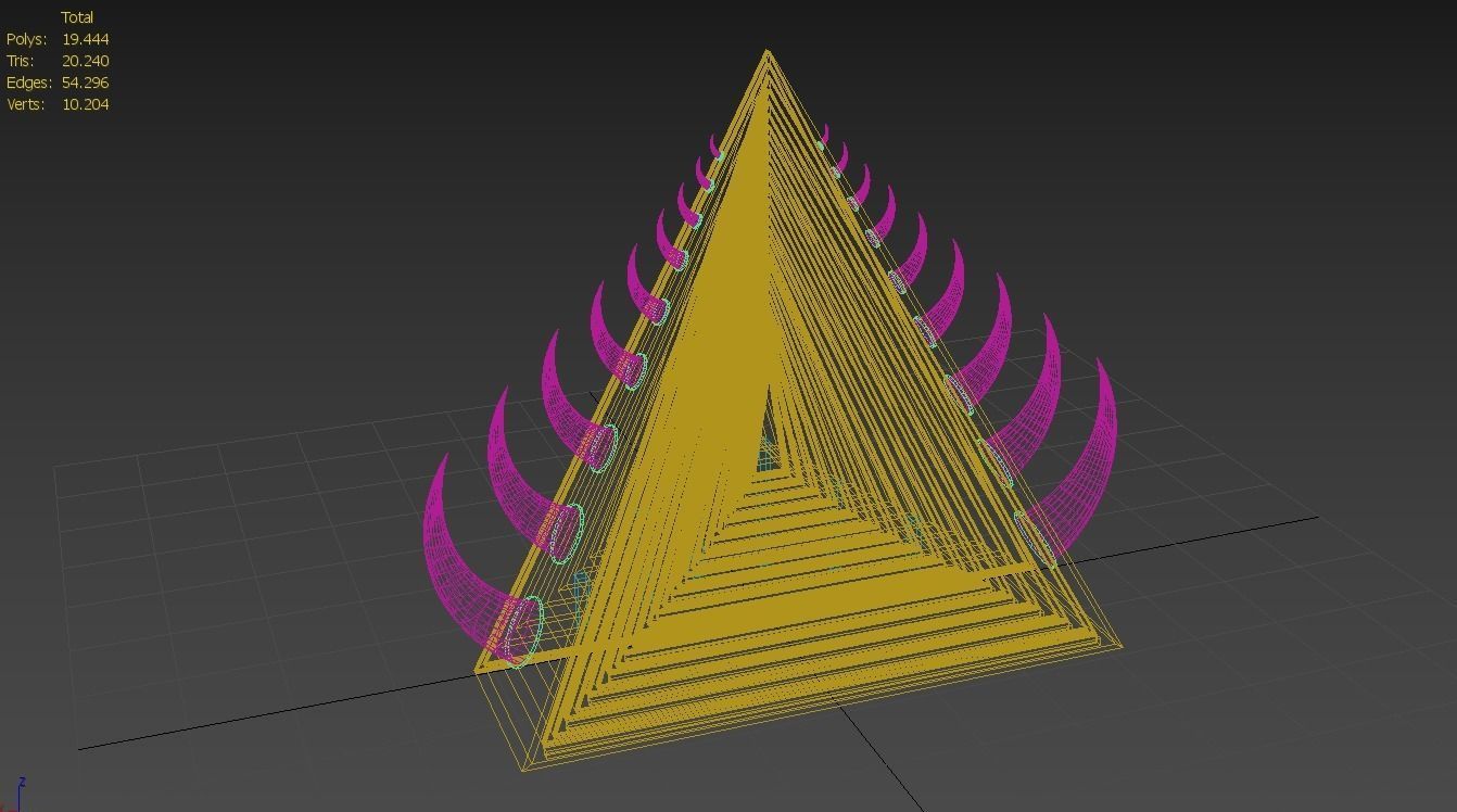 Triangle Portal Struct 3D model | CGTrader
