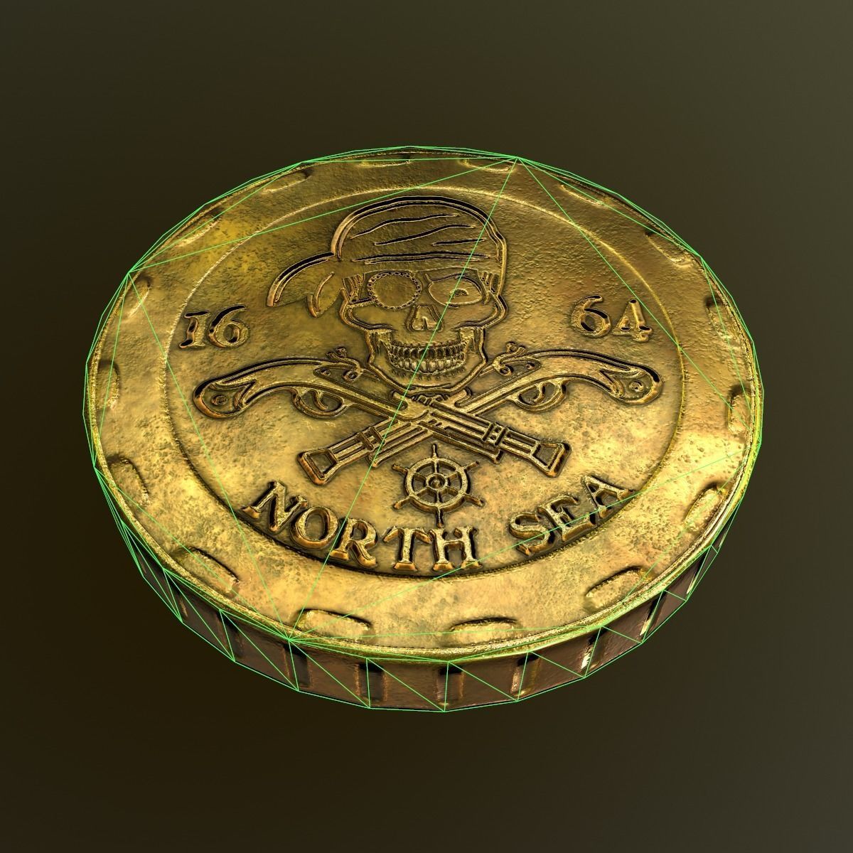 low poly coins 3 kinds free VR / AR / low-poly 3D model | CGTrader