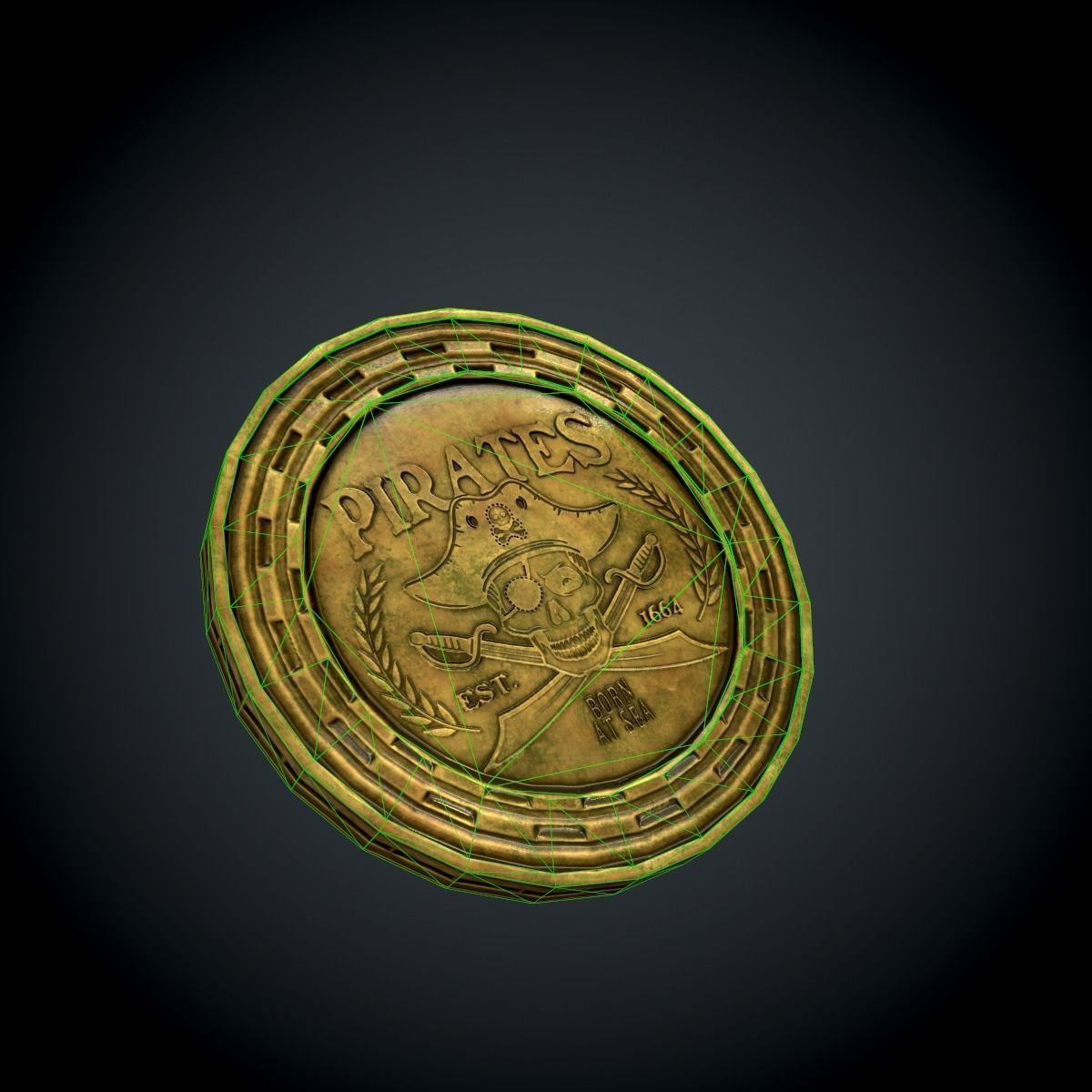 low poly coins 3 kinds free VR / AR / low-poly 3D model | CGTrader