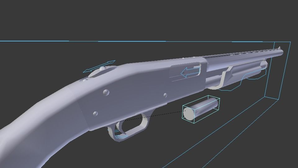 3D model Mossberg 500 Shotgun VR / AR / low-poly rigged | CGTrader
