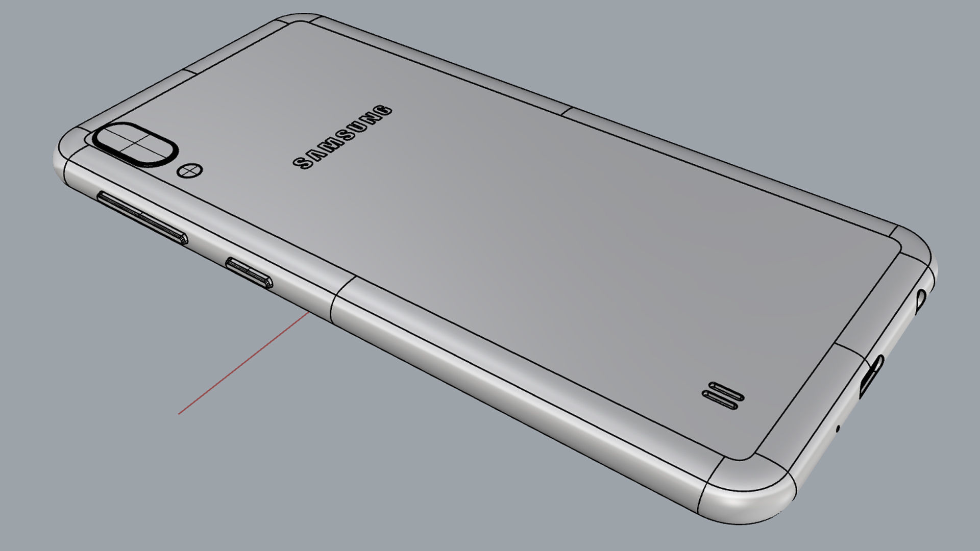 Samsung Galaxy M10 Blue 3D model | CGTrader