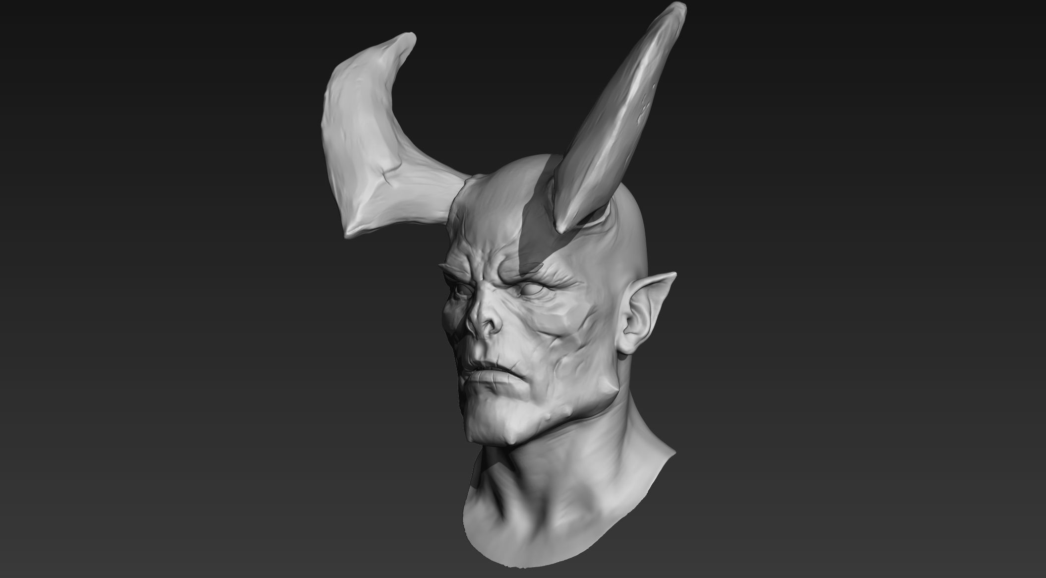Demon Head 01 3D model | CGTrader