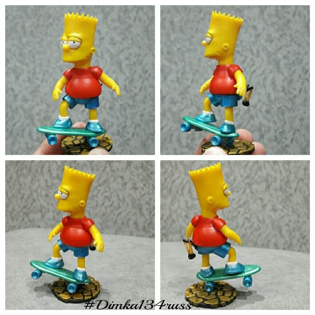 The Simpsons Barts 3D model 3D printable | CGTrader