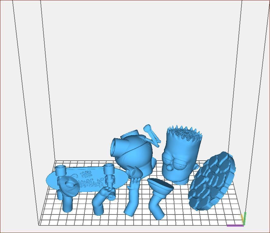 The Simpsons Barts 3D model 3D printable | CGTrader