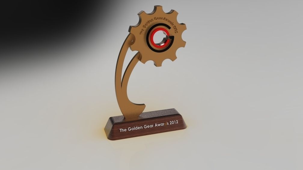 golden gear trophy 2 free 3D Model .stl .sldprt .sldasm .slddrw ...