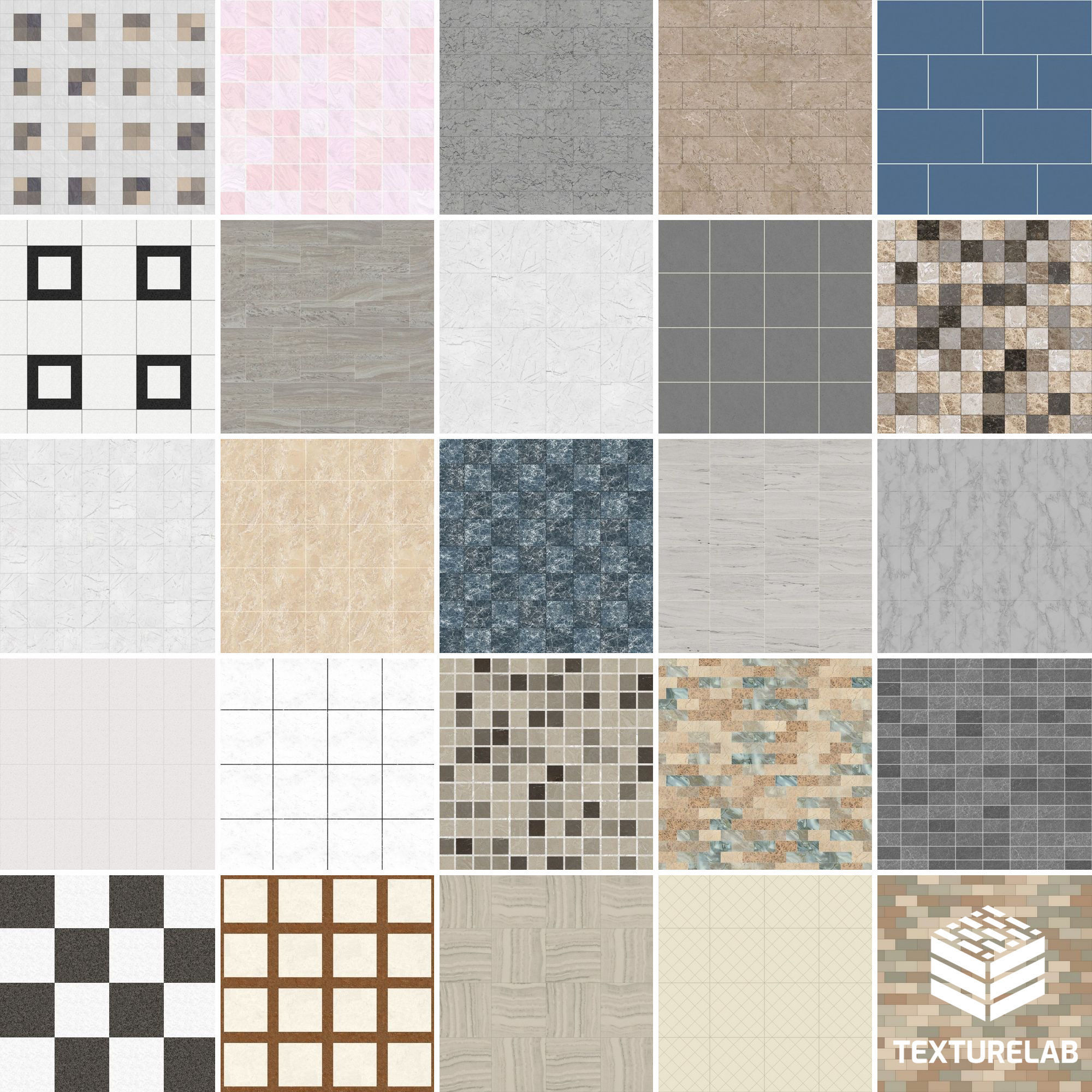 25 PBR Tile Textures 01 Texture | CGTrader