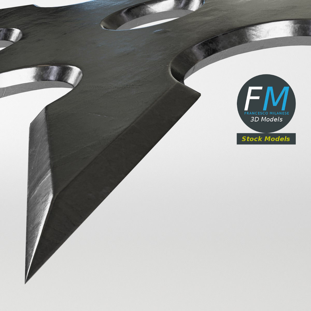 Shuriken ninja star 3D model | CGTrader