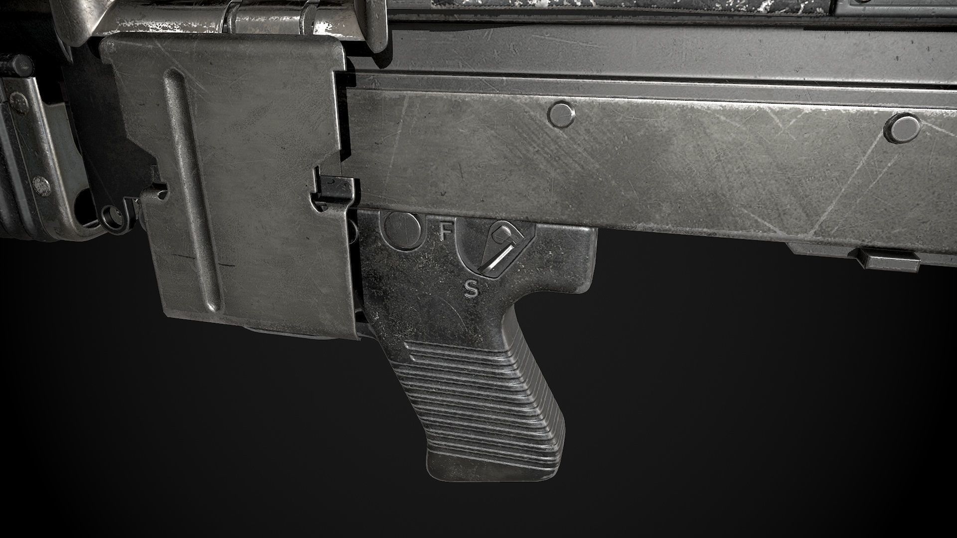 3D model M60 Light Machine Gun VR / AR / low-poly | CGTrader