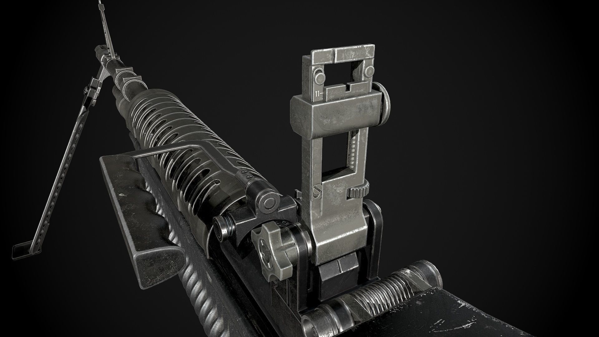 3D model M60 Light Machine Gun VR / AR / low-poly | CGTrader