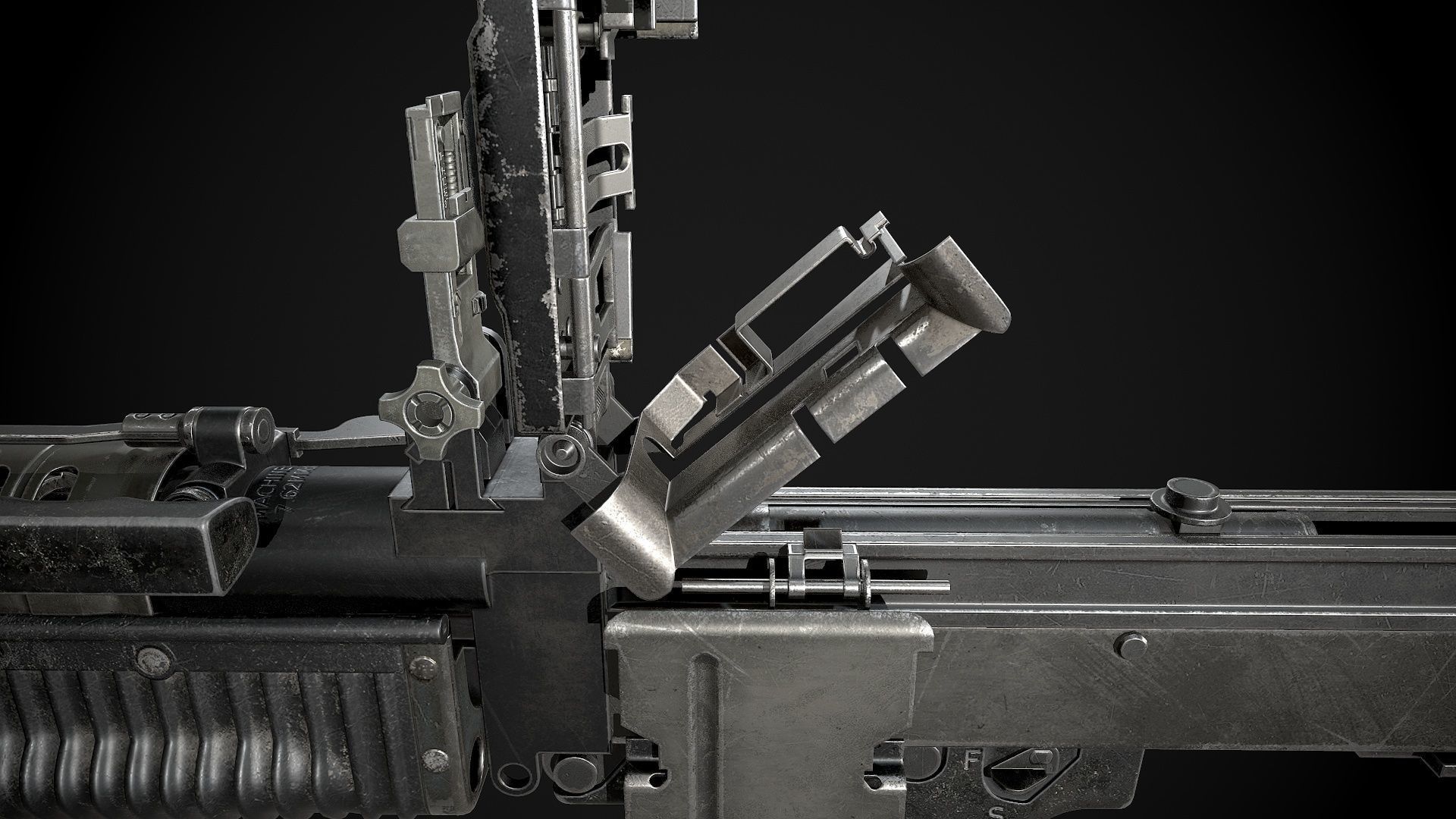 3D model M60 Light Machine Gun VR / AR / low-poly | CGTrader