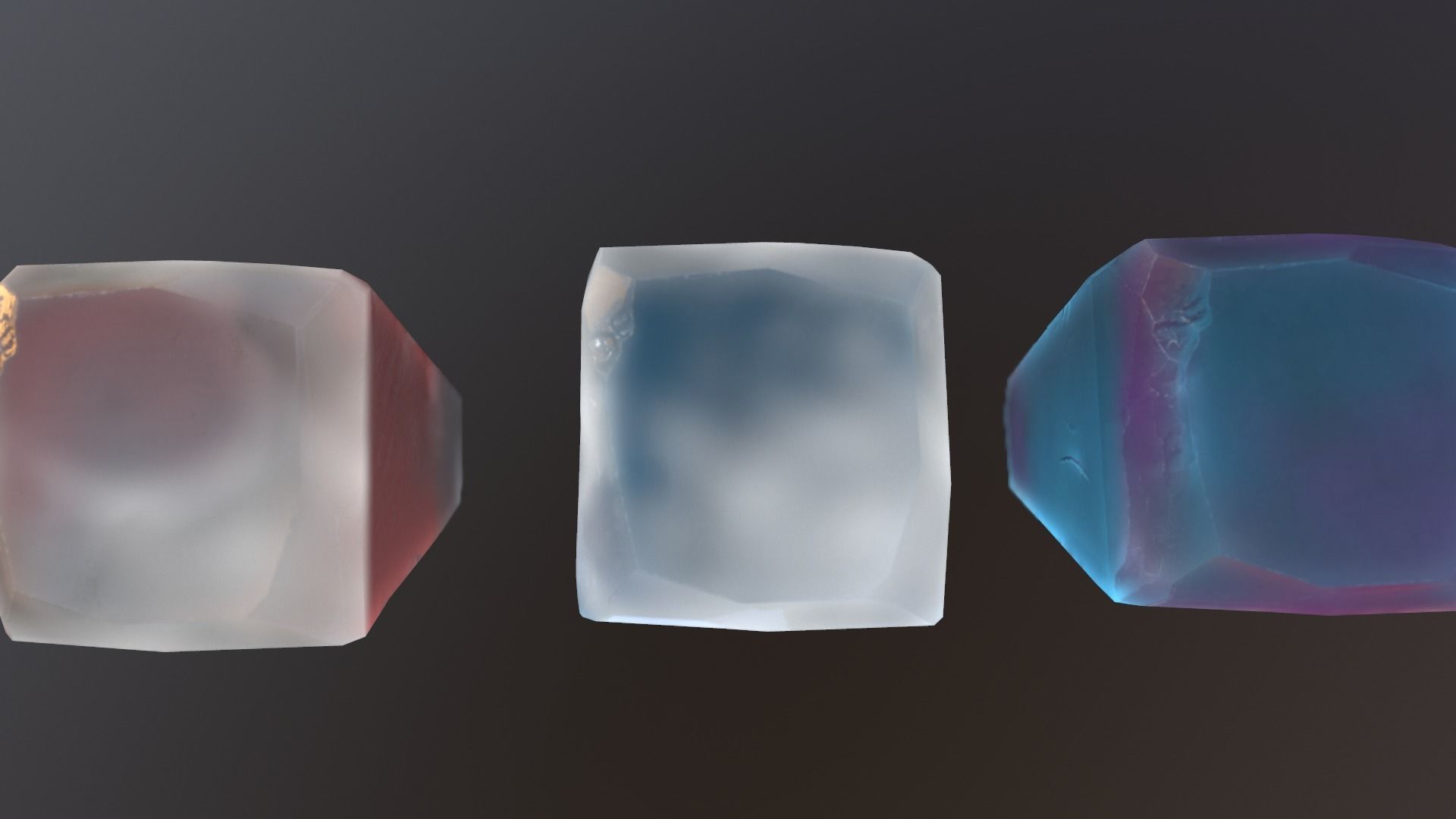 3D model 3 minerals sharp ice VR / AR / low-poly | CGTrader