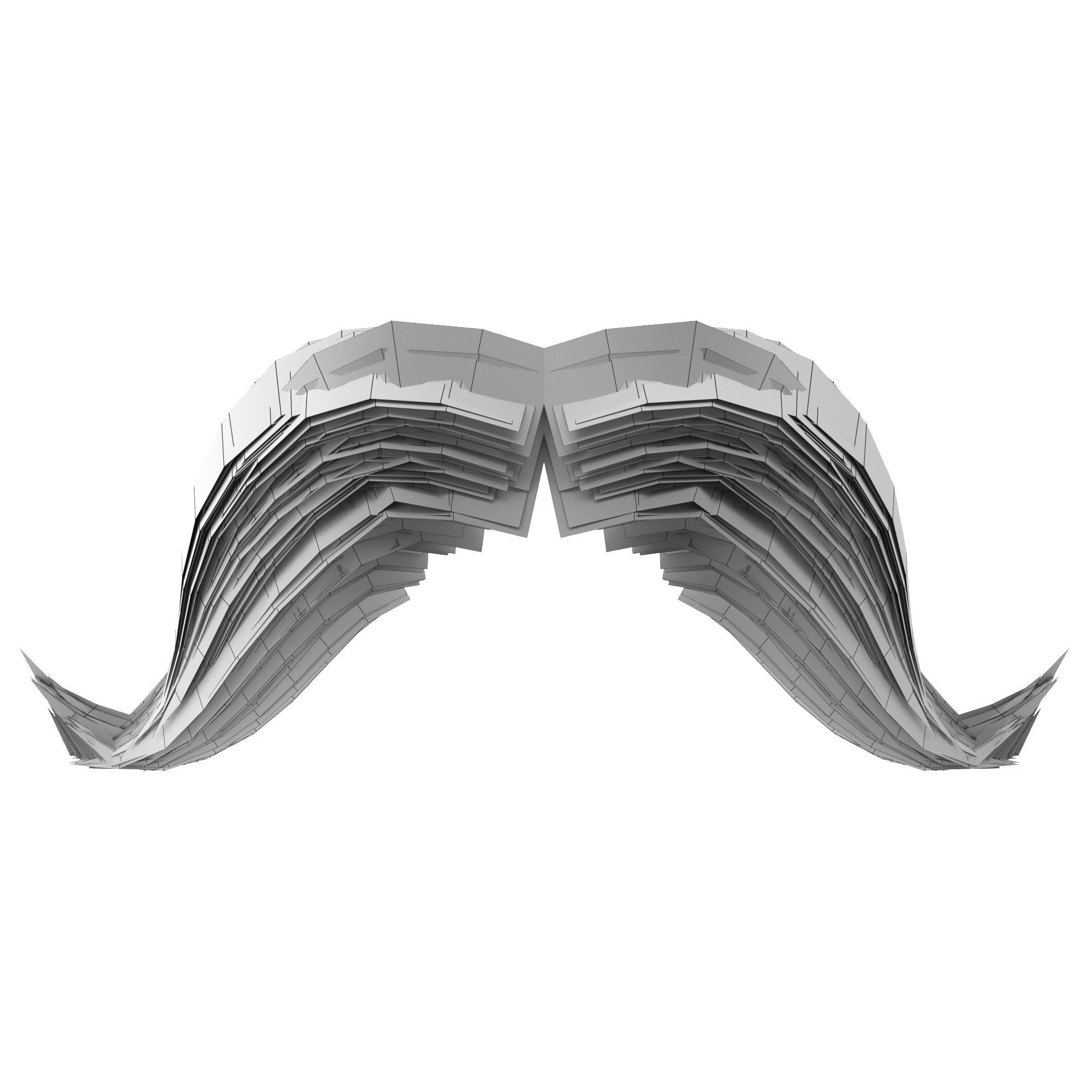 3D model Mustache Low Poly 4 VR / AR / low-poly | CGTrader