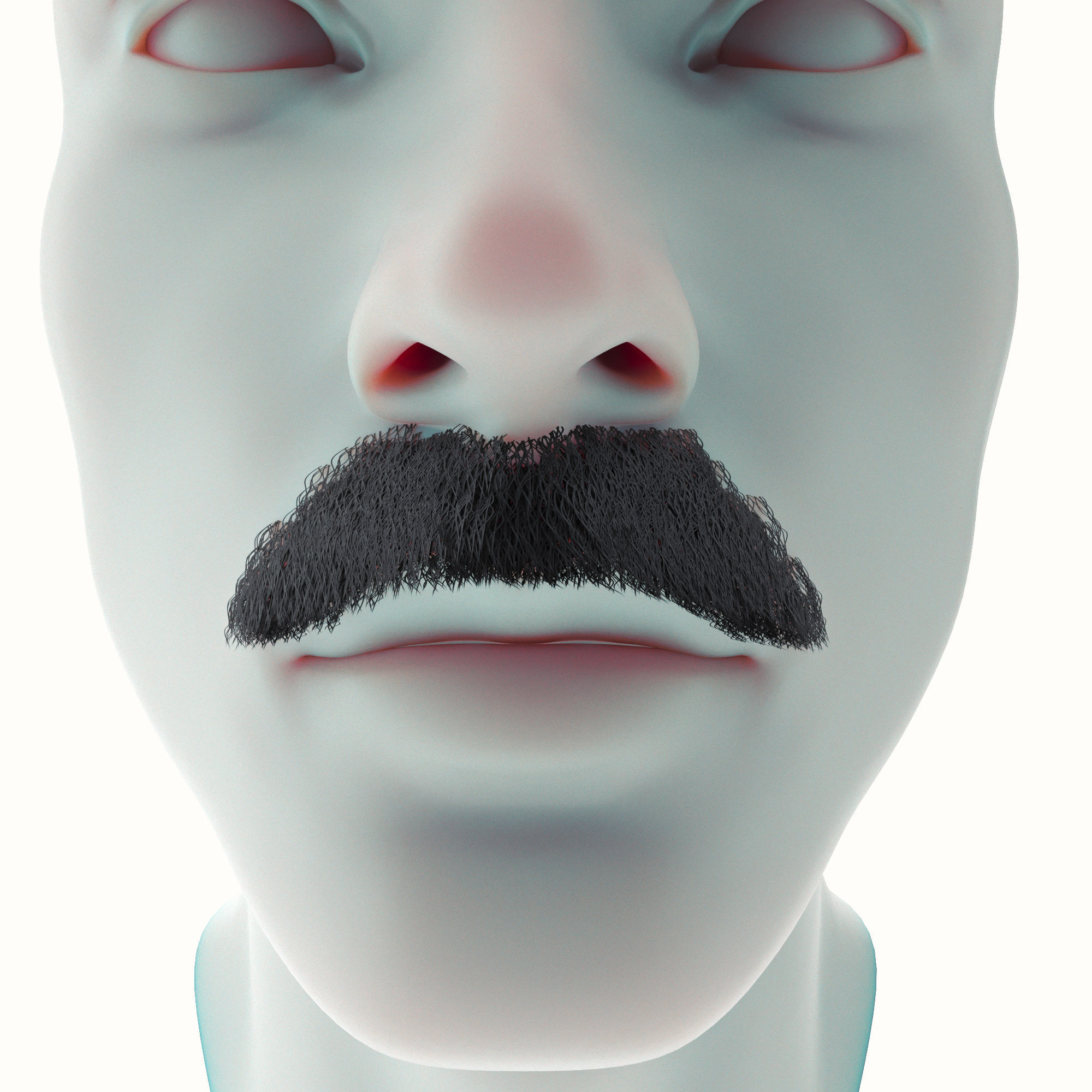 3D model Mustache Low Poly 5 VR / AR / low-poly | CGTrader