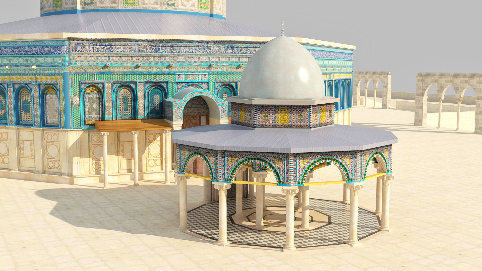 Dome of the Rock Jerusalem 3D model | CGTrader