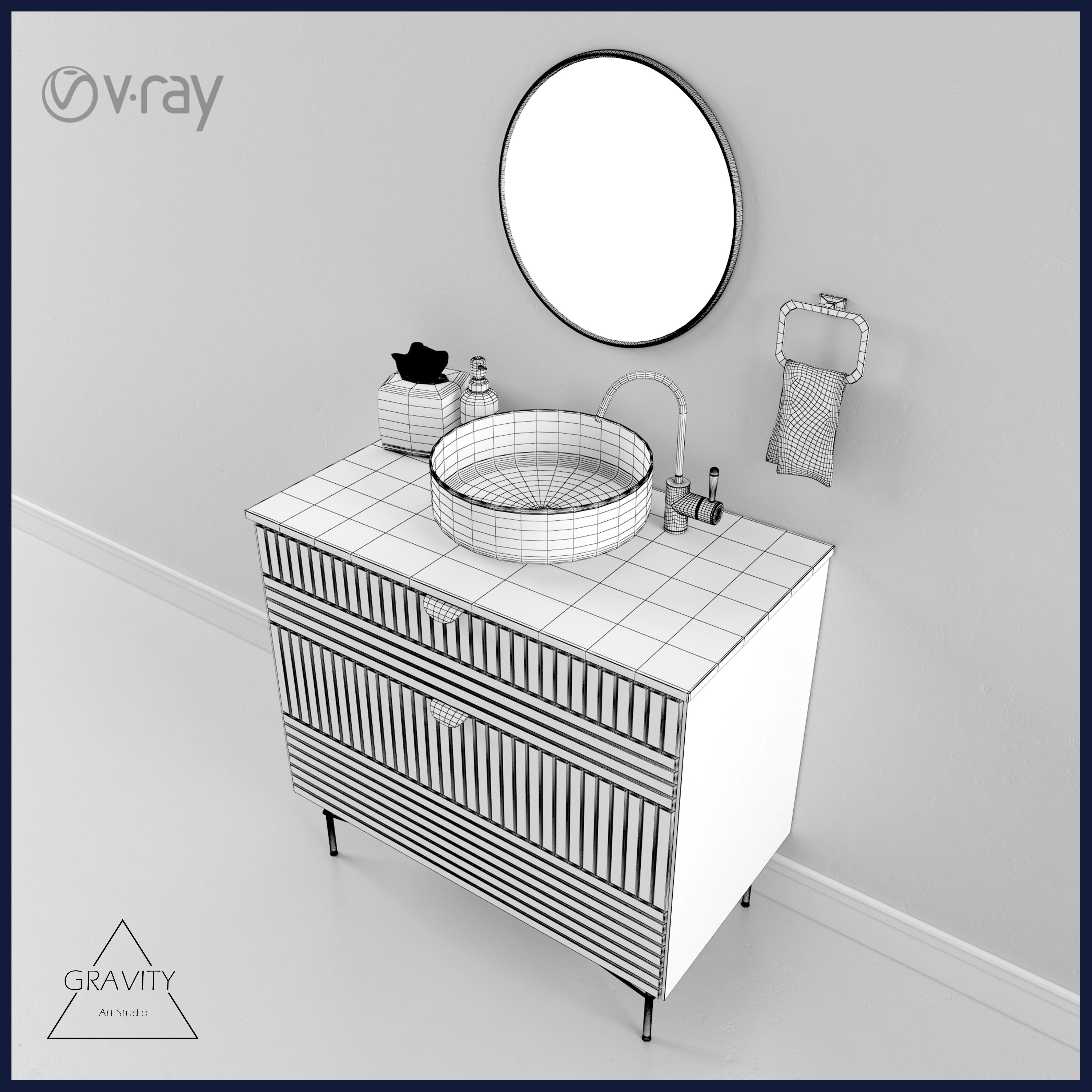 Wash basin free 3D model | CGTrader