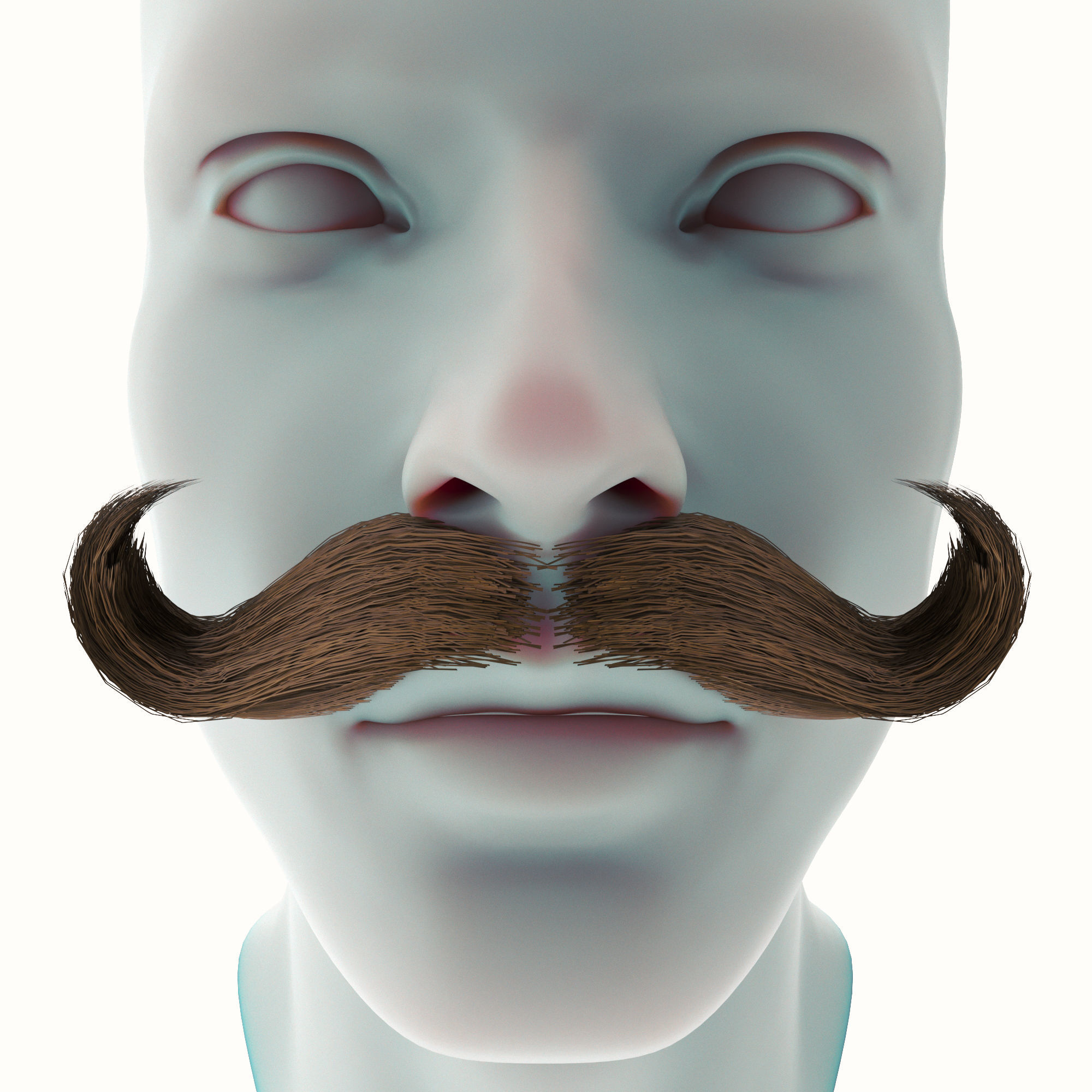 3D model Mustache Low Poly 6 VR / AR / low-poly | CGTrader