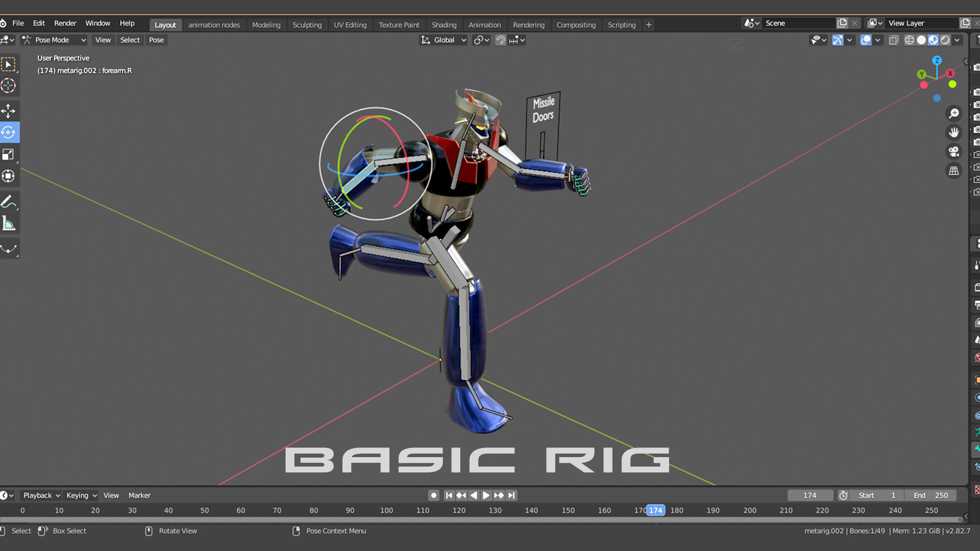 Mazinger Z Robot 3D model rigged | CGTrader