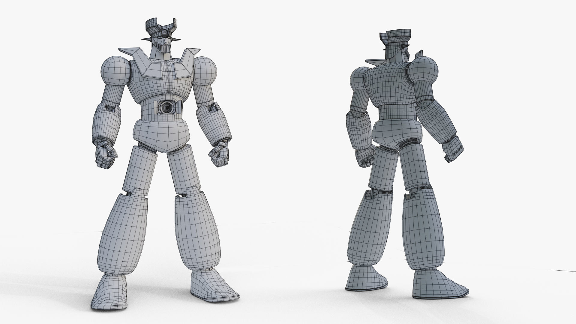 Mazinger Z Robot 3D model rigged | CGTrader
