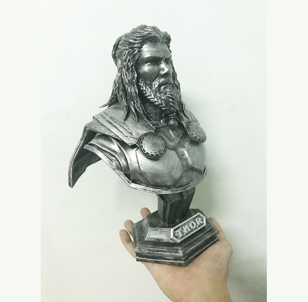 Thor Long Beard Bust-Avenger -Infinity war -Endgame -Marvel 3D model 3D ...