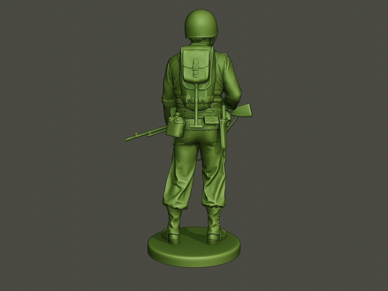 American soldier ww2 stand guard A3 3D model 3D printable | CGTrader