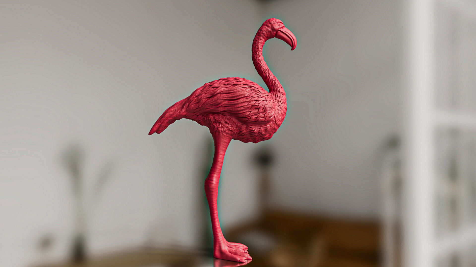 Zoo Realism Toy Flamingo 3D Model STL 3D model 3D printable | CGTrader