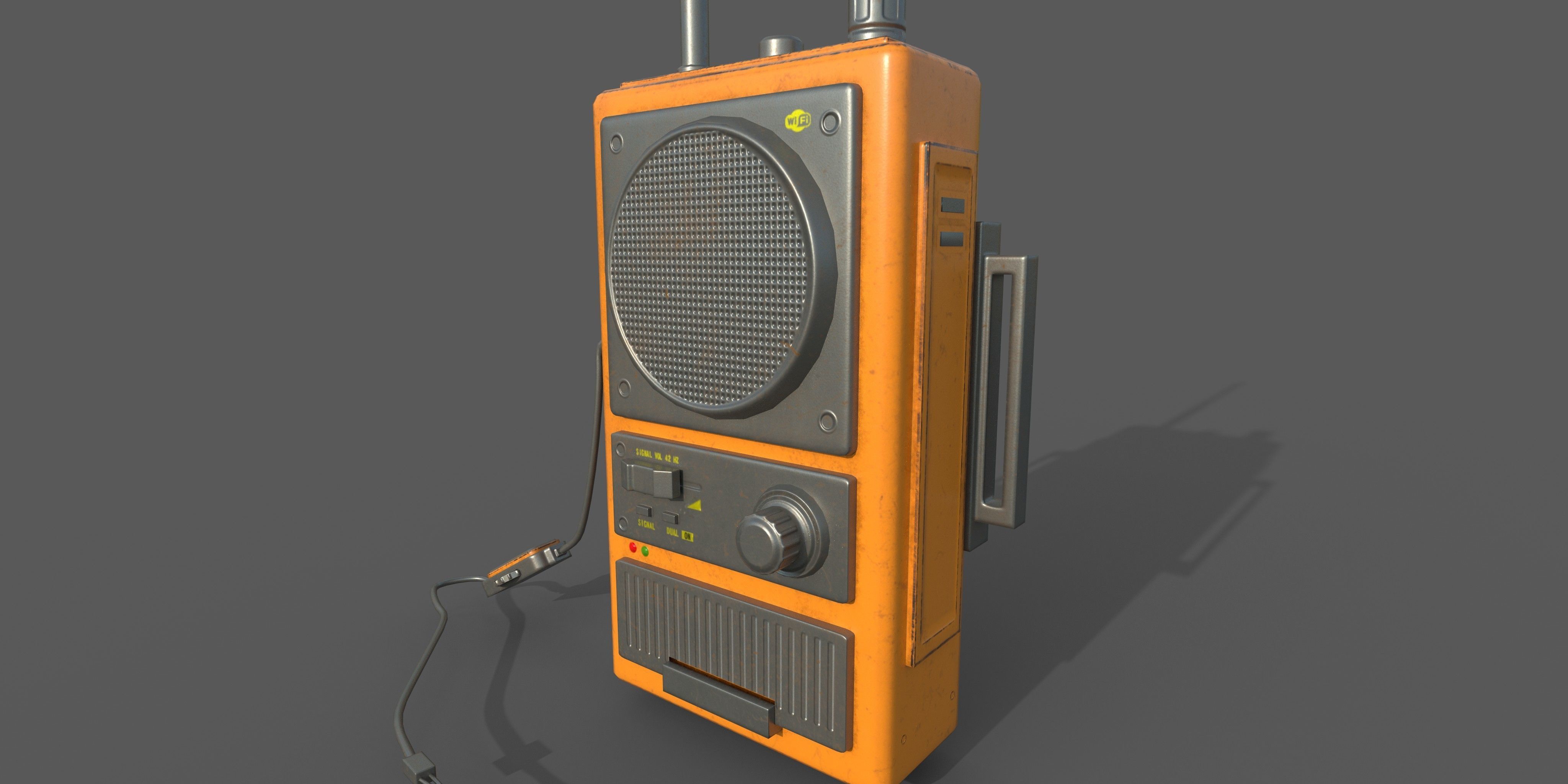 3D model radio wakitaki VR / AR / low-poly | CGTrader