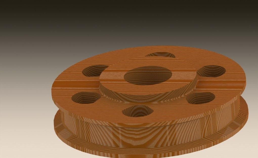 Pulley disk free 3D model | CGTrader