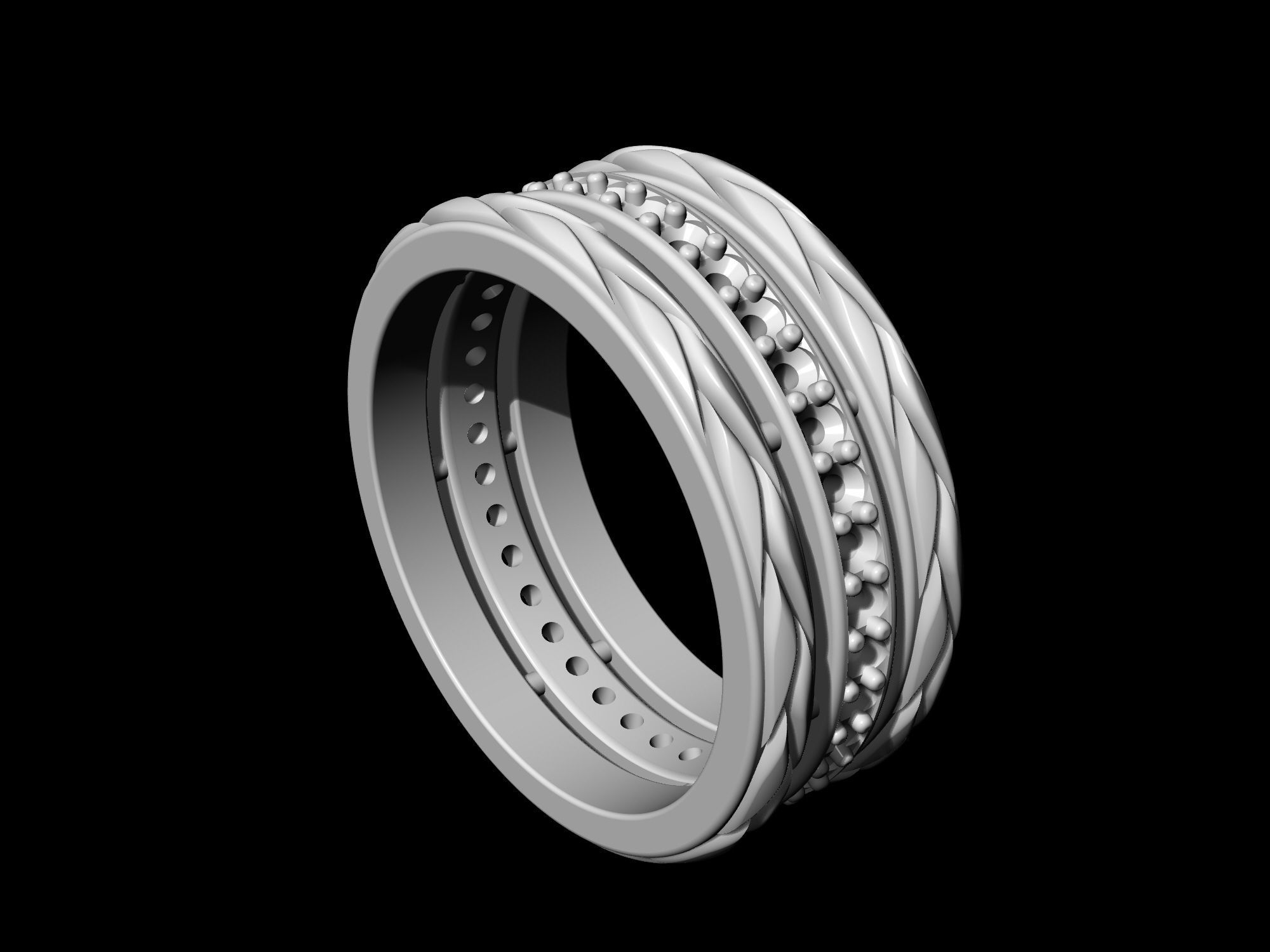 Interlaced Engagment Ring free 3D model 3D printable | CGTrader