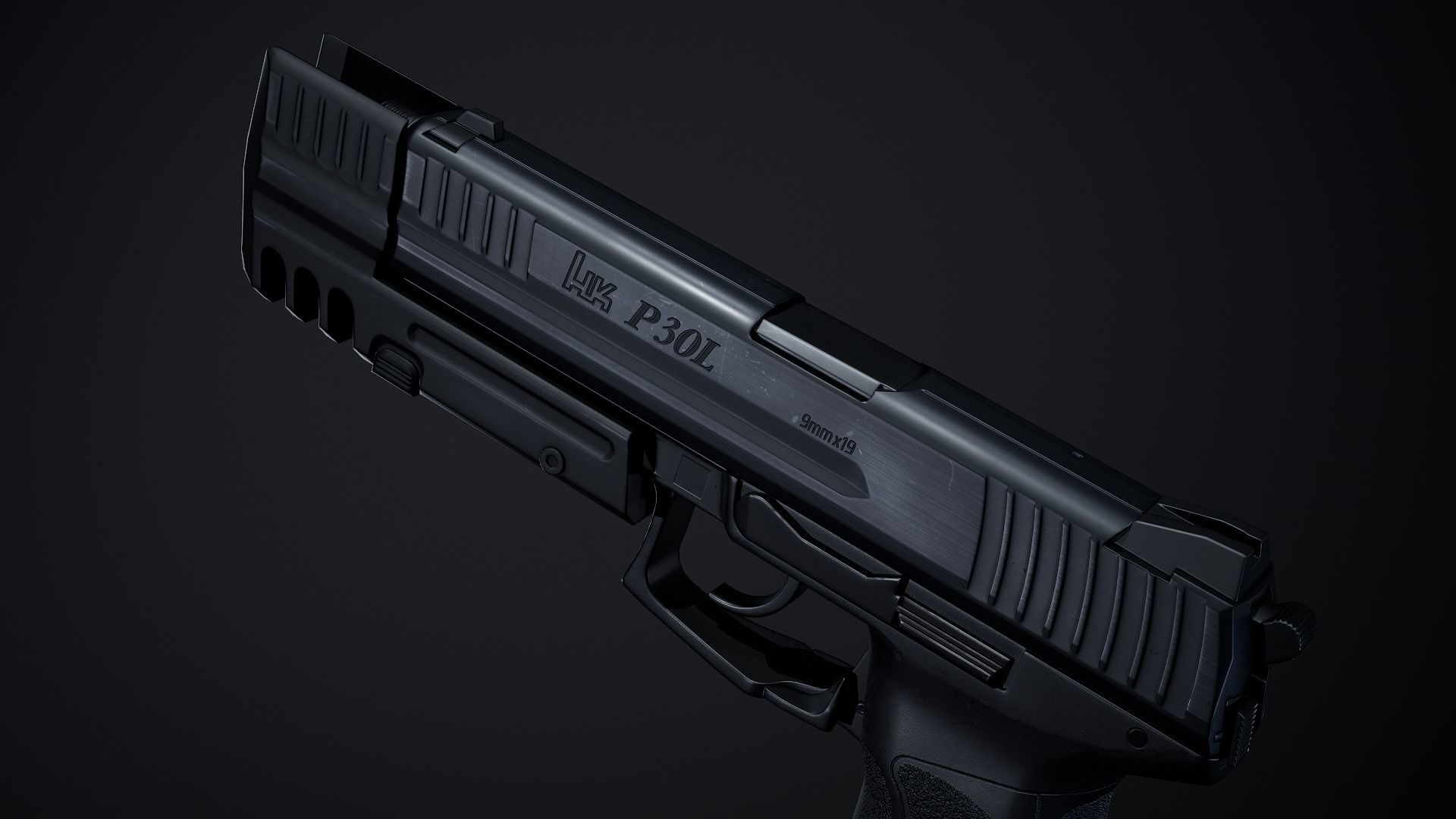 3D model P30L PBR gun VR / AR / low-poly | CGTrader