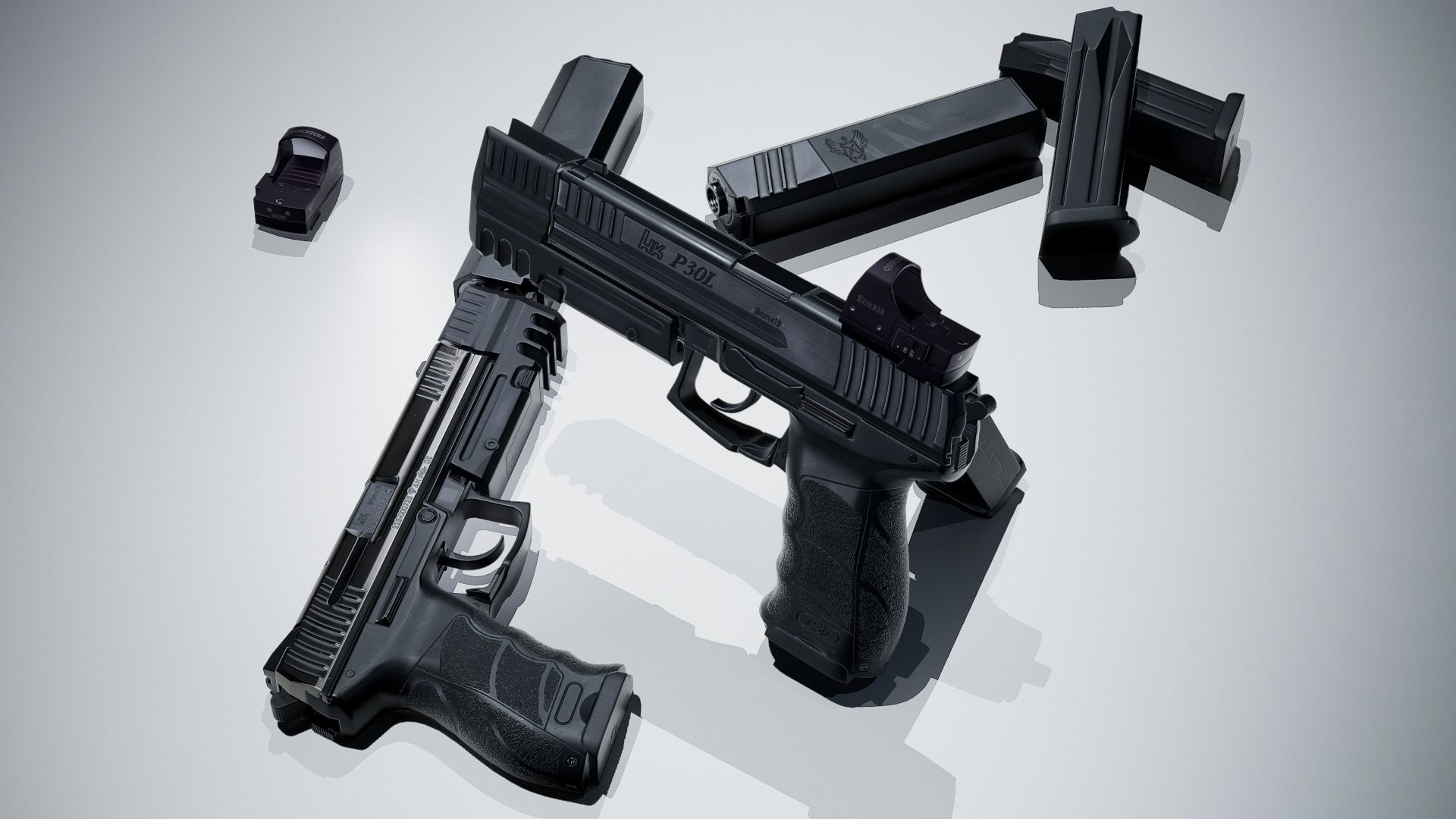 3D model P30L PBR gun VR / AR / low-poly | CGTrader