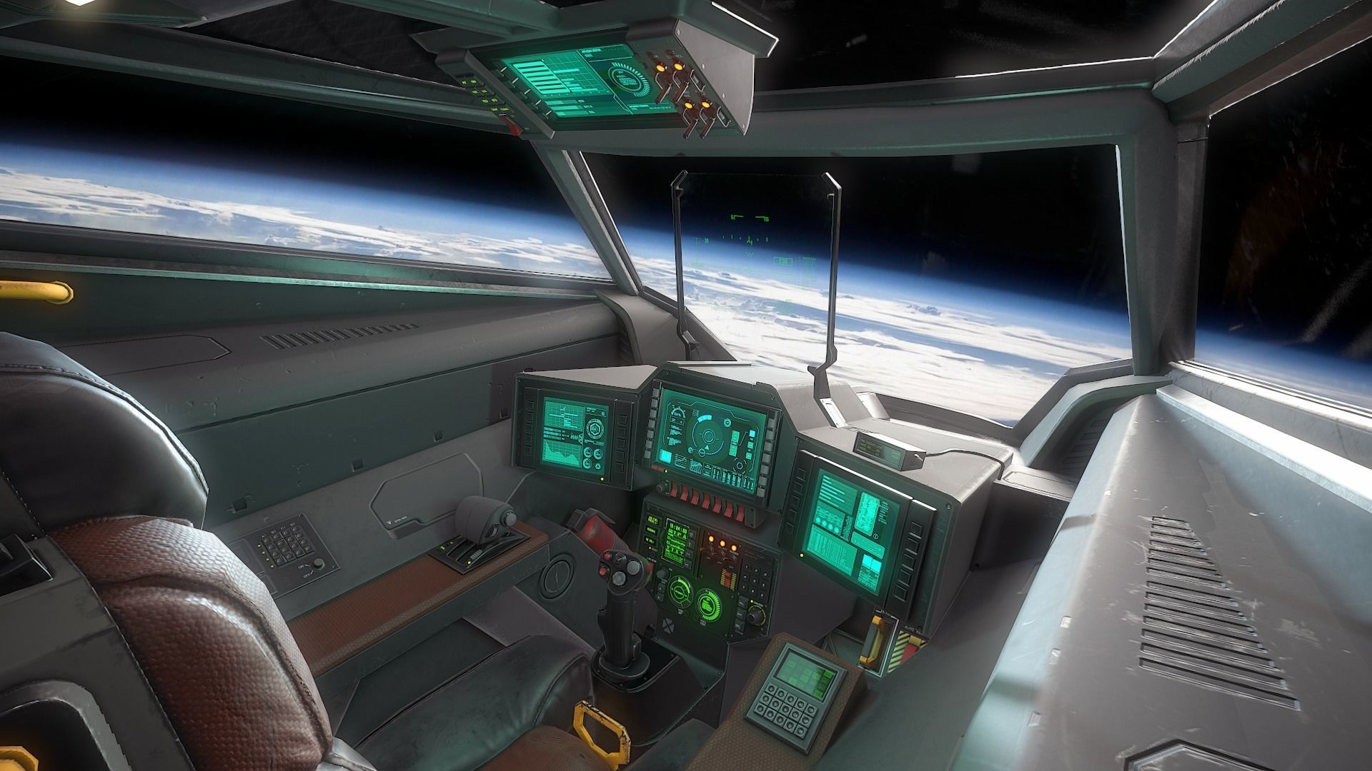 3D model Stingray MKIII Sci Fi Fighter Cockpit VR / AR / low-poly ...