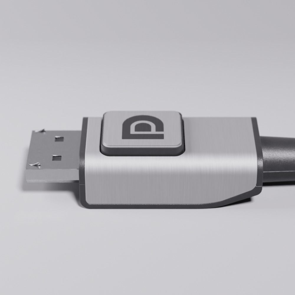 Male DisplayPort Connector 3D model | CGTrader