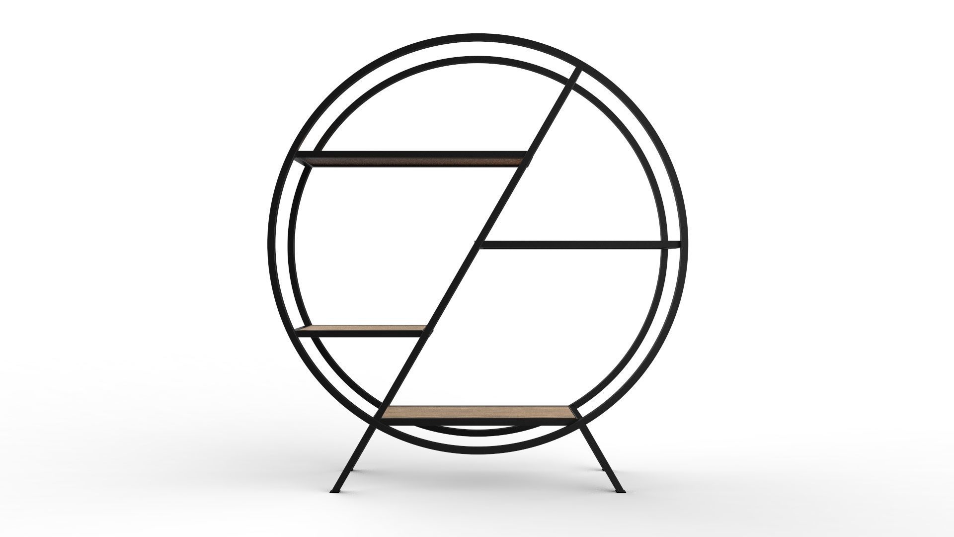 Phazz Metal Round Shelf 3D model | CGTrader