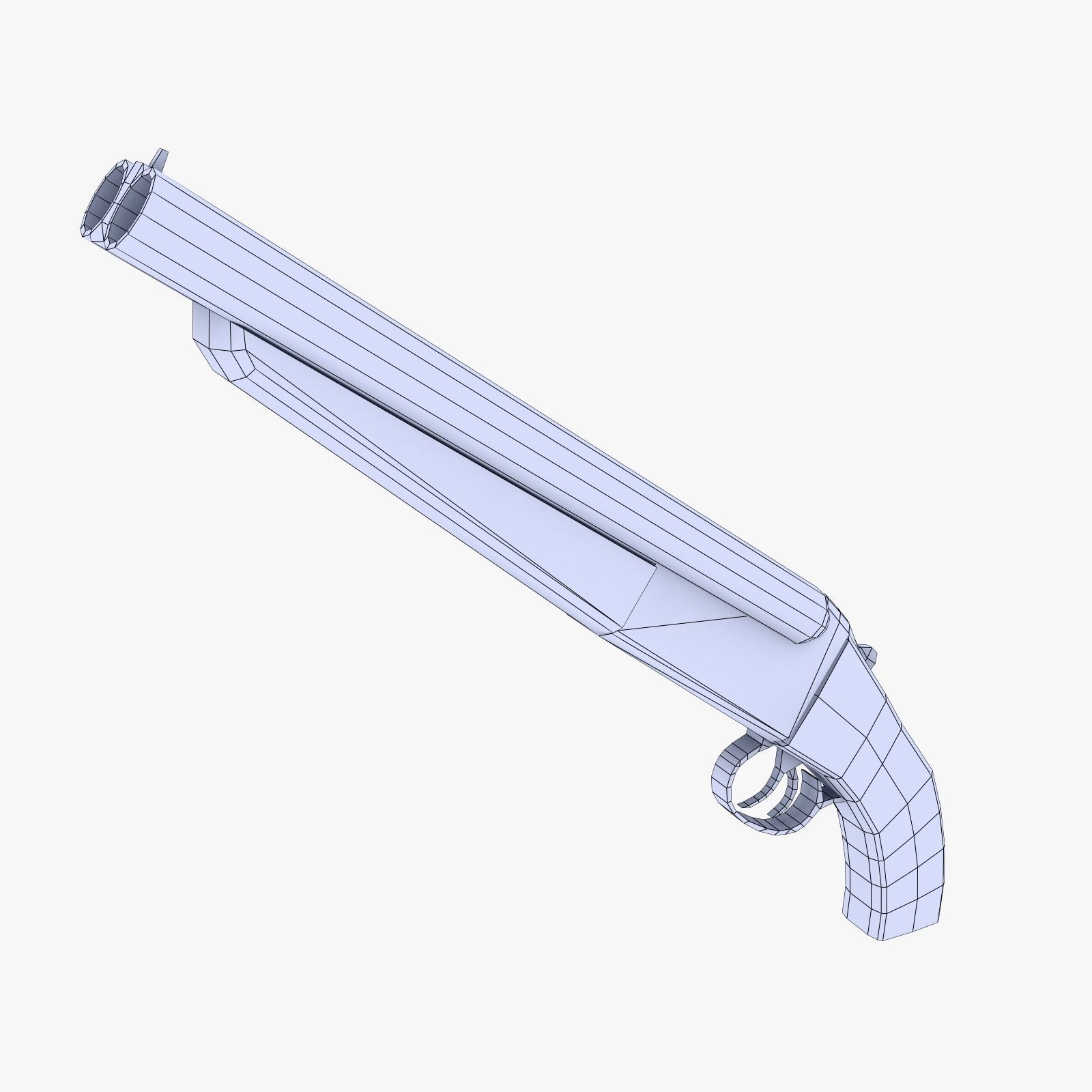 3D model Sawn-off Shotgun VR / AR / low-poly | CGTrader