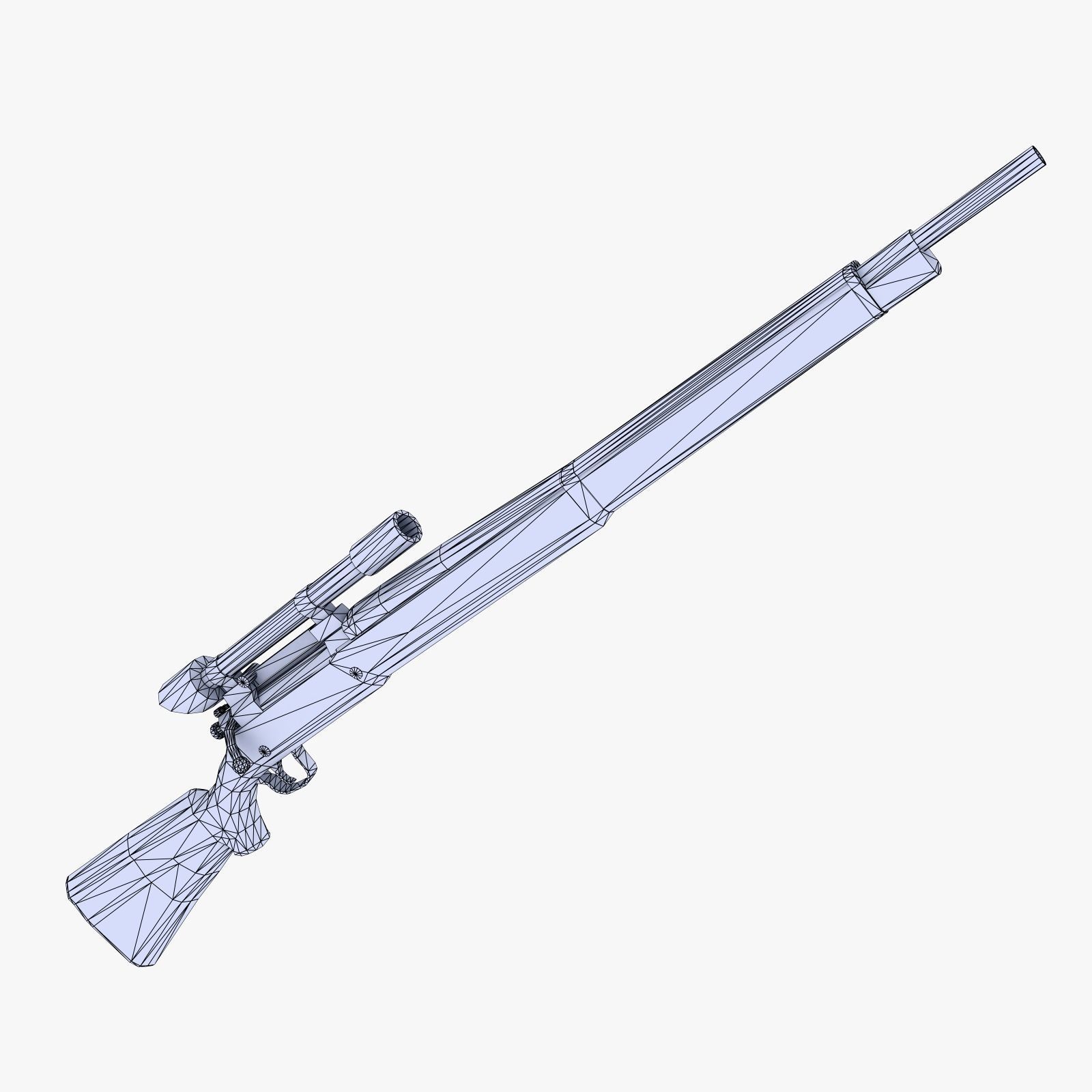 3D model Bolt Action Sniper Rifle VR / AR / low-poly | CGTrader