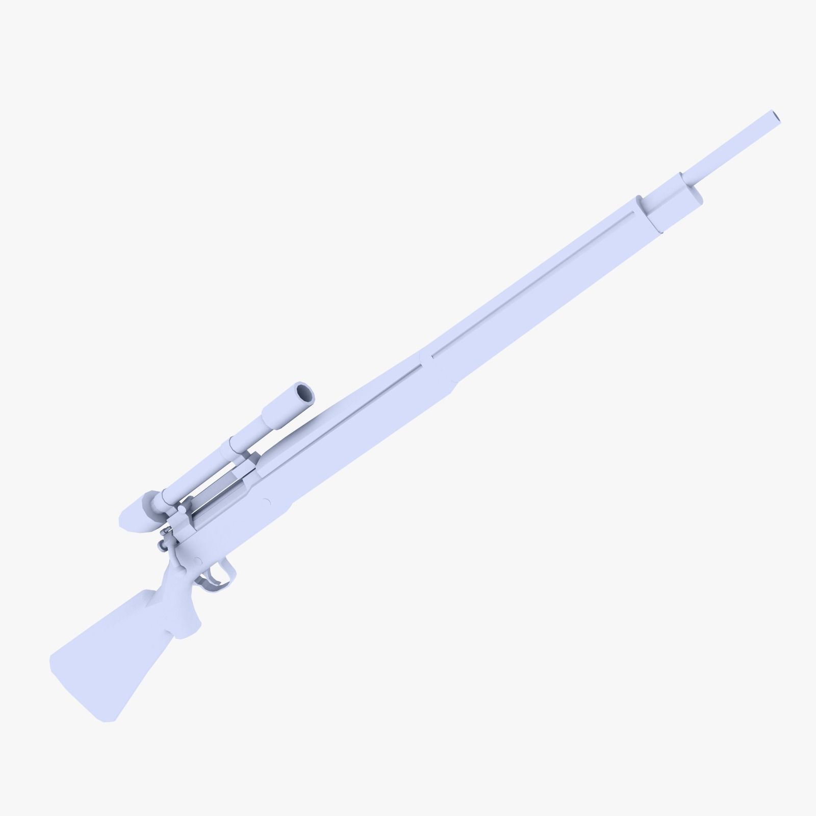 3D model Bolt Action Sniper Rifle VR / AR / low-poly | CGTrader