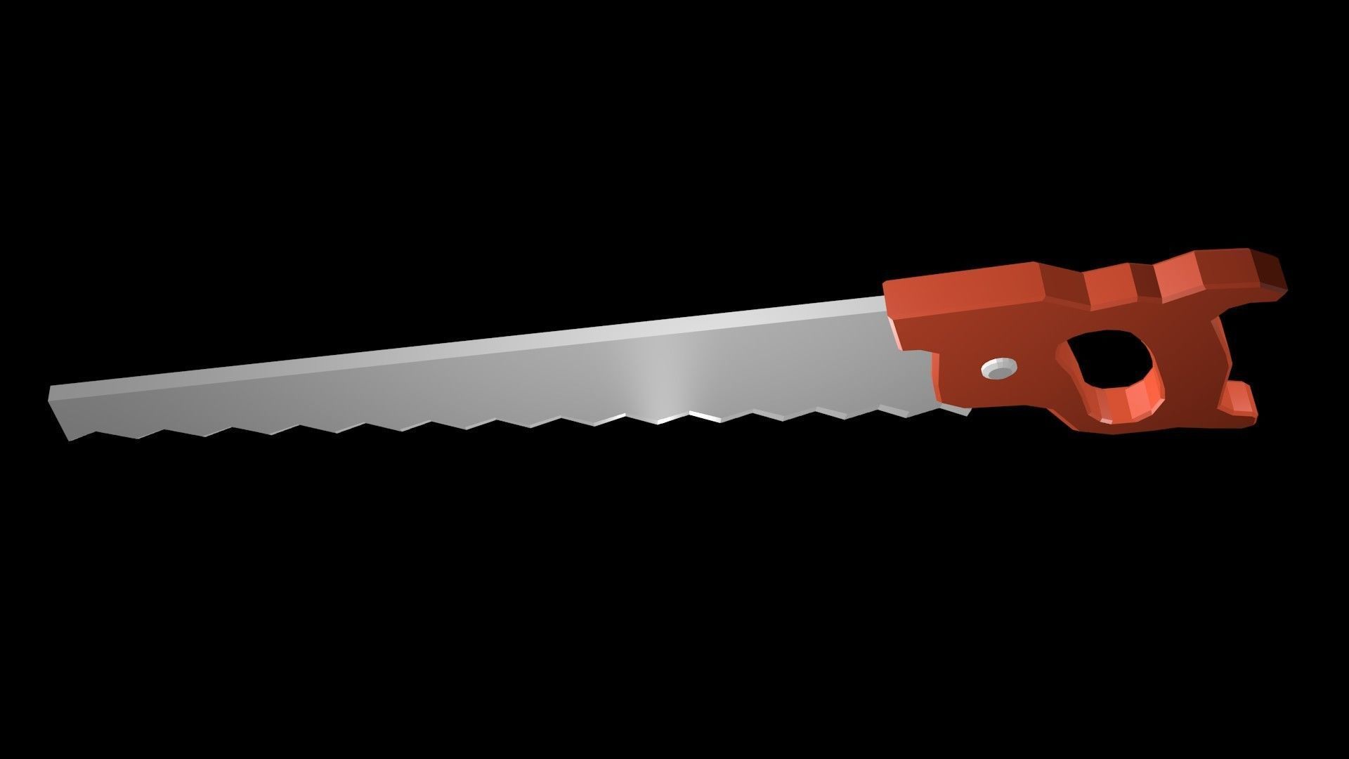 3D model Low poly Hand Saw VR / AR / low-poly | CGTrader