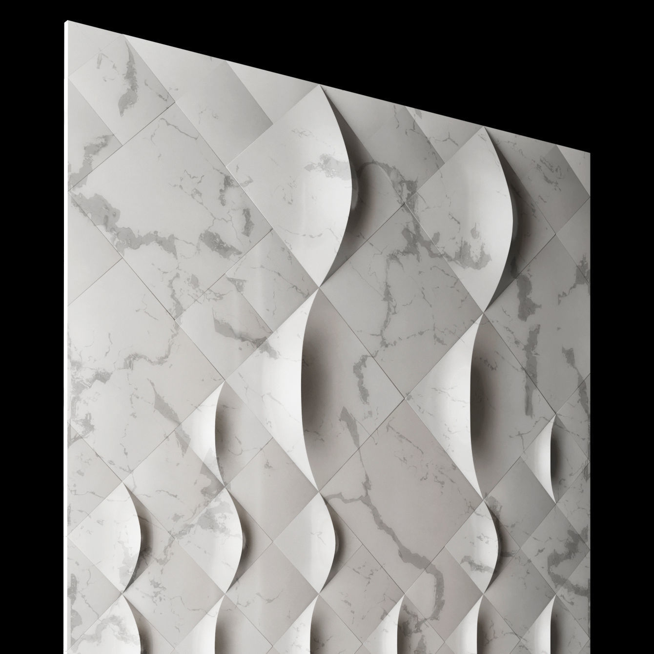 Decor checkered pattern 3D model | CGTrader