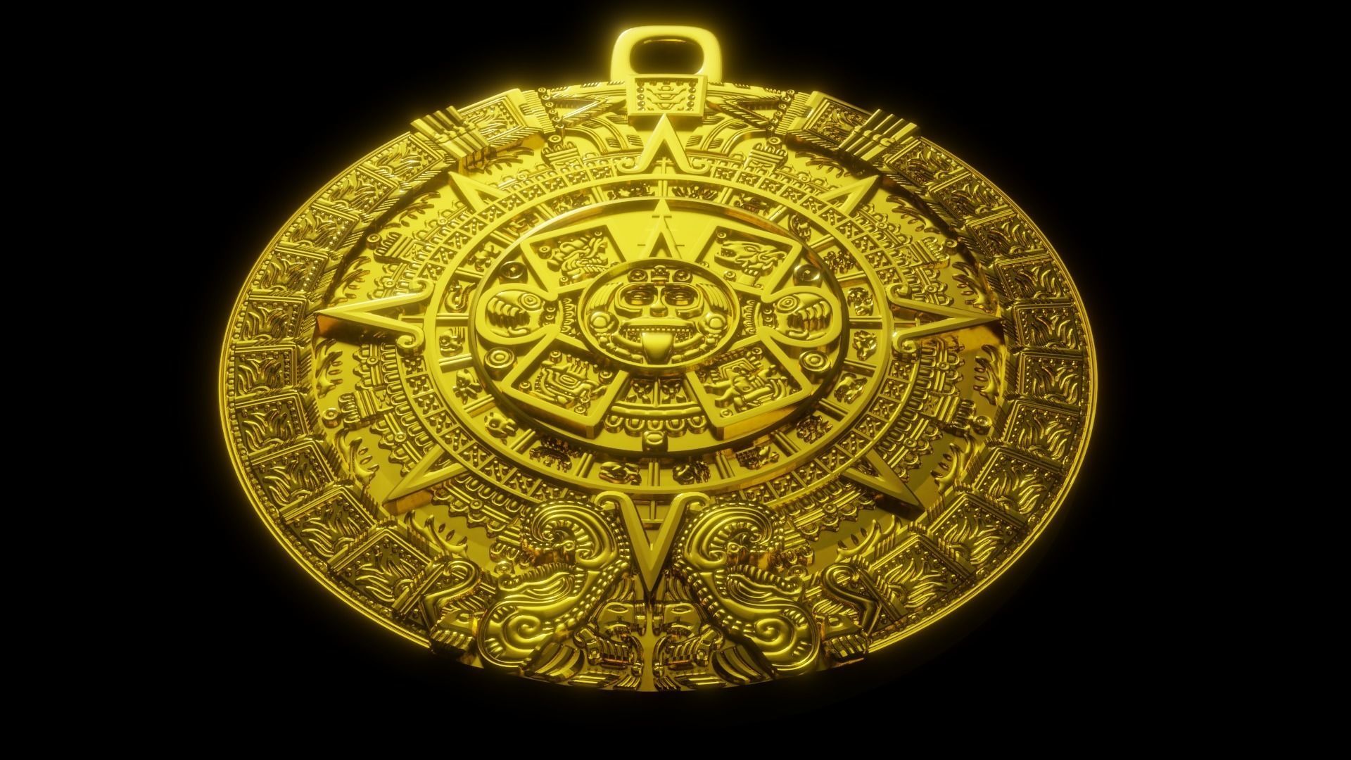 Aztec sun calendar Piedra del Sol 3D model 3D printable | CGTrader