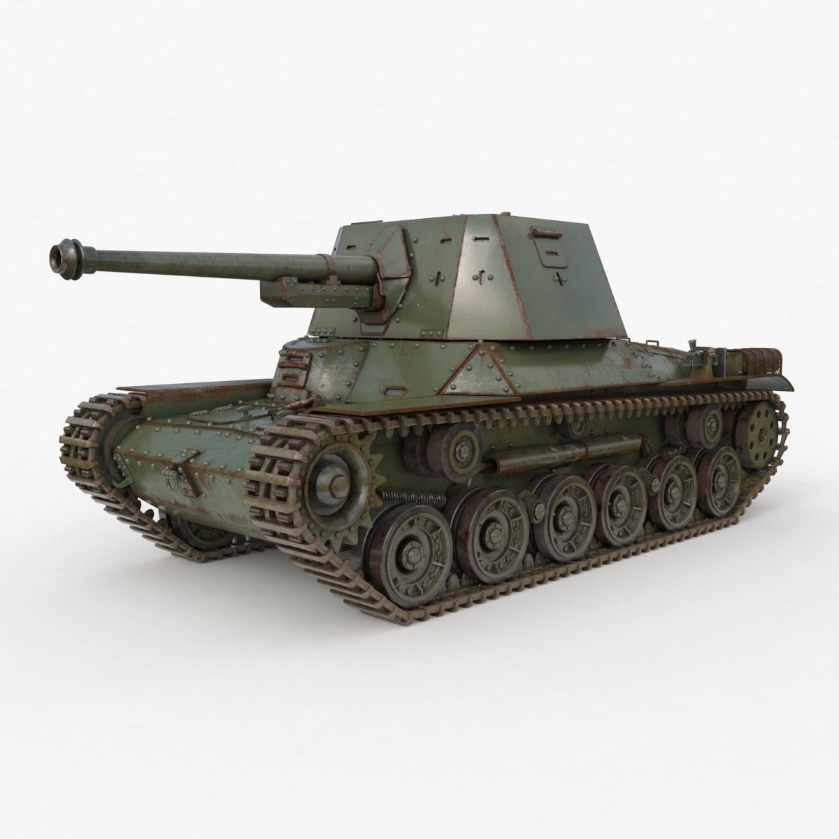 Tank Type 3 Ho Ni III Japan Vray 3D model | CGTrader