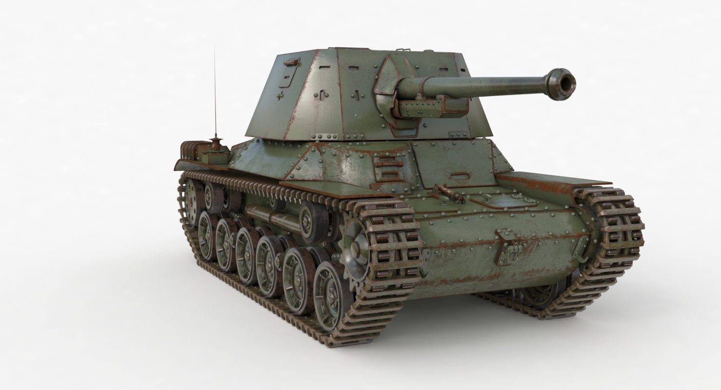 Tank Type 3 Ho Ni III Japan Vray 3D model | CGTrader