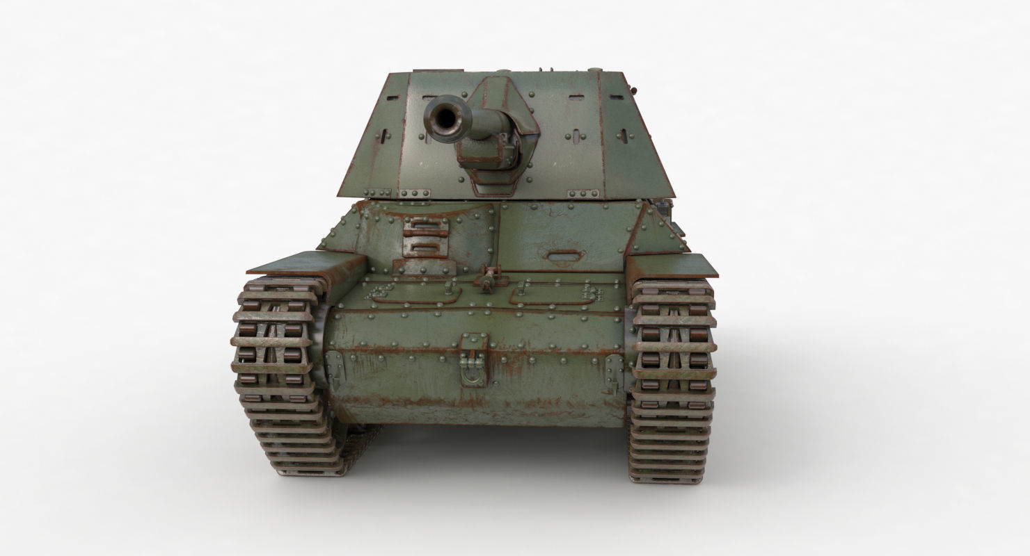 Tank Type 3 Ho Ni III Japan Vray 3D model | CGTrader