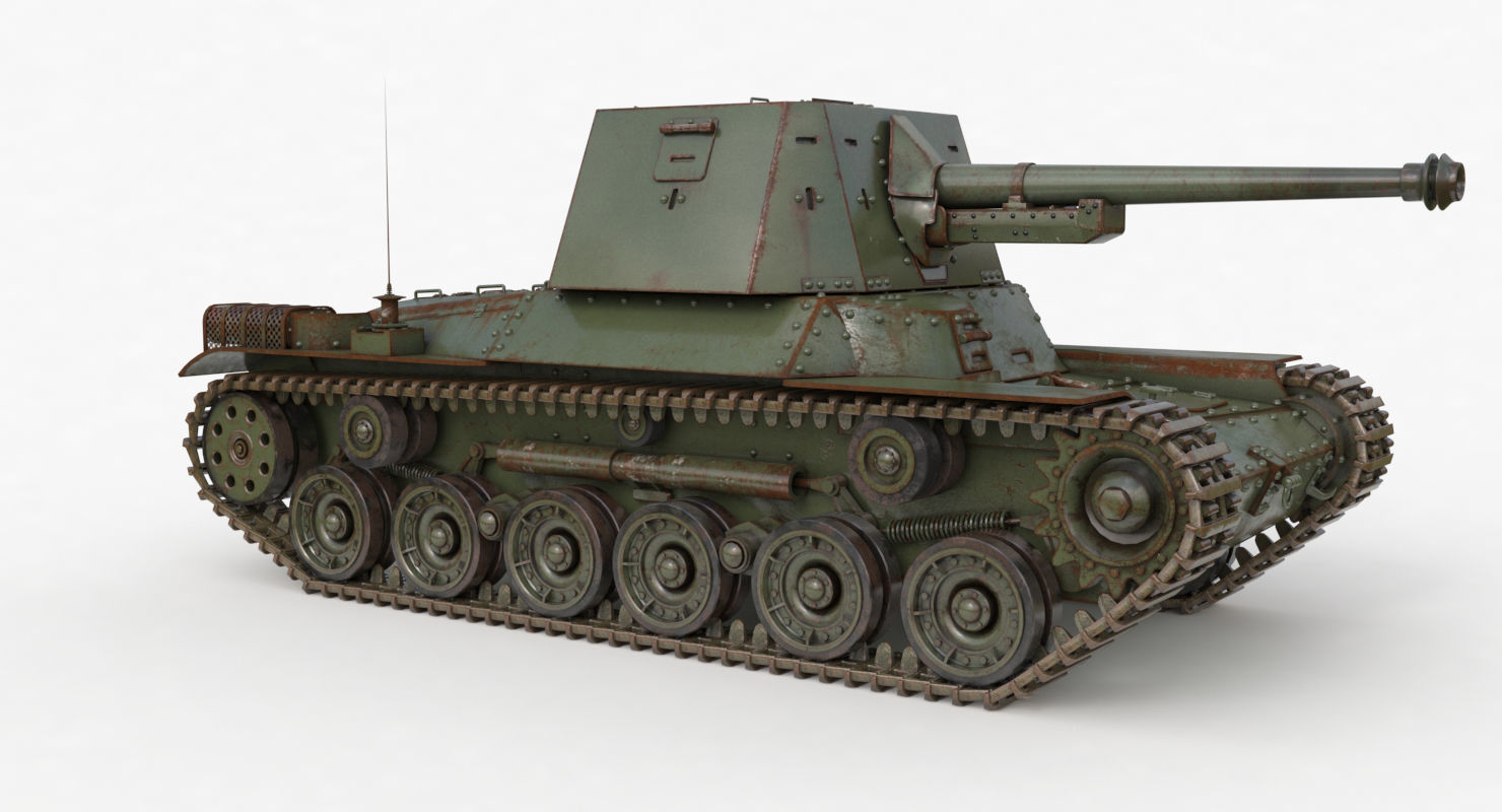 Tank Type 3 Ho Ni III Japan Vray 3D model | CGTrader