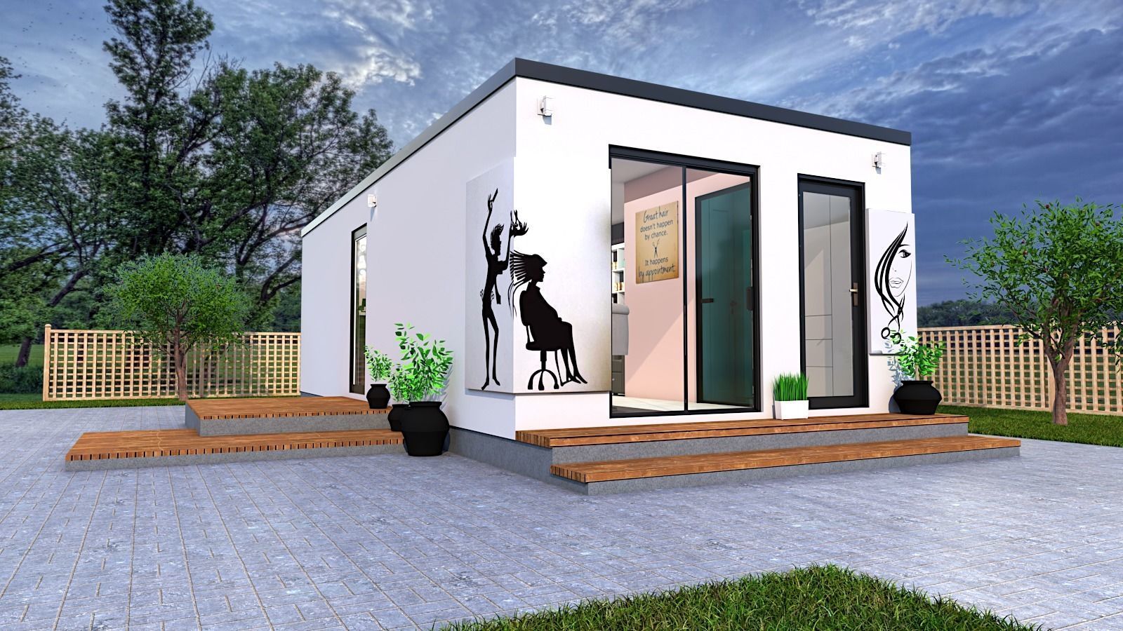 HAIRDRESSER SALON free VR / AR / low-poly 3D model | CGTrader