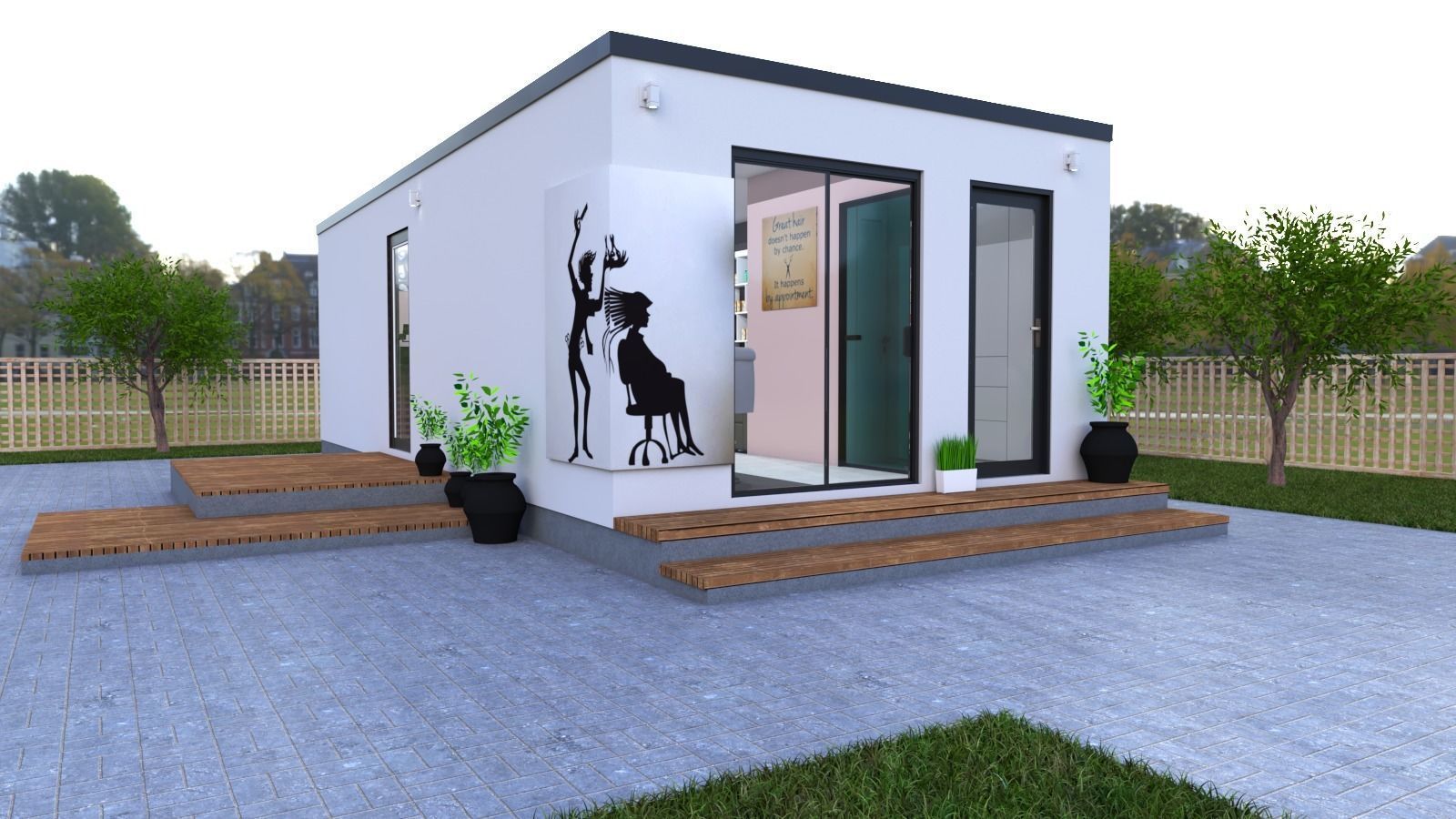 HAIRDRESSER SALON free VR / AR / low-poly 3D model | CGTrader