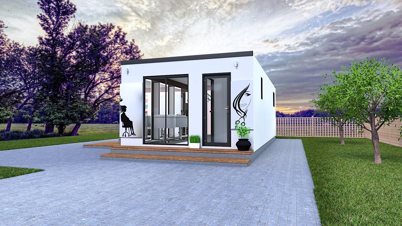 HAIRDRESSER SALON free VR / AR / low-poly 3D model | CGTrader