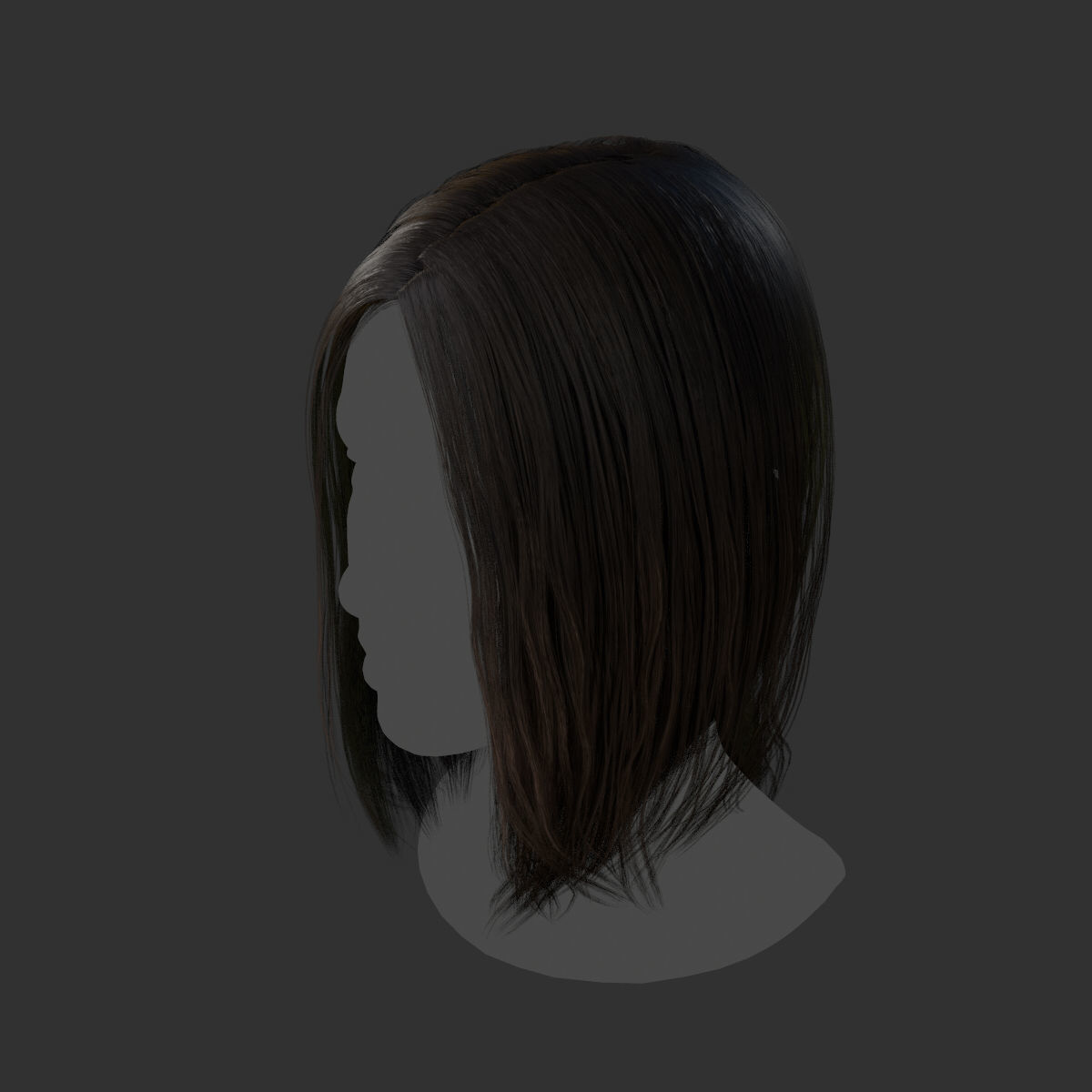 3D model realtime low poly hair for games VR / AR / low-poly | CGTrader