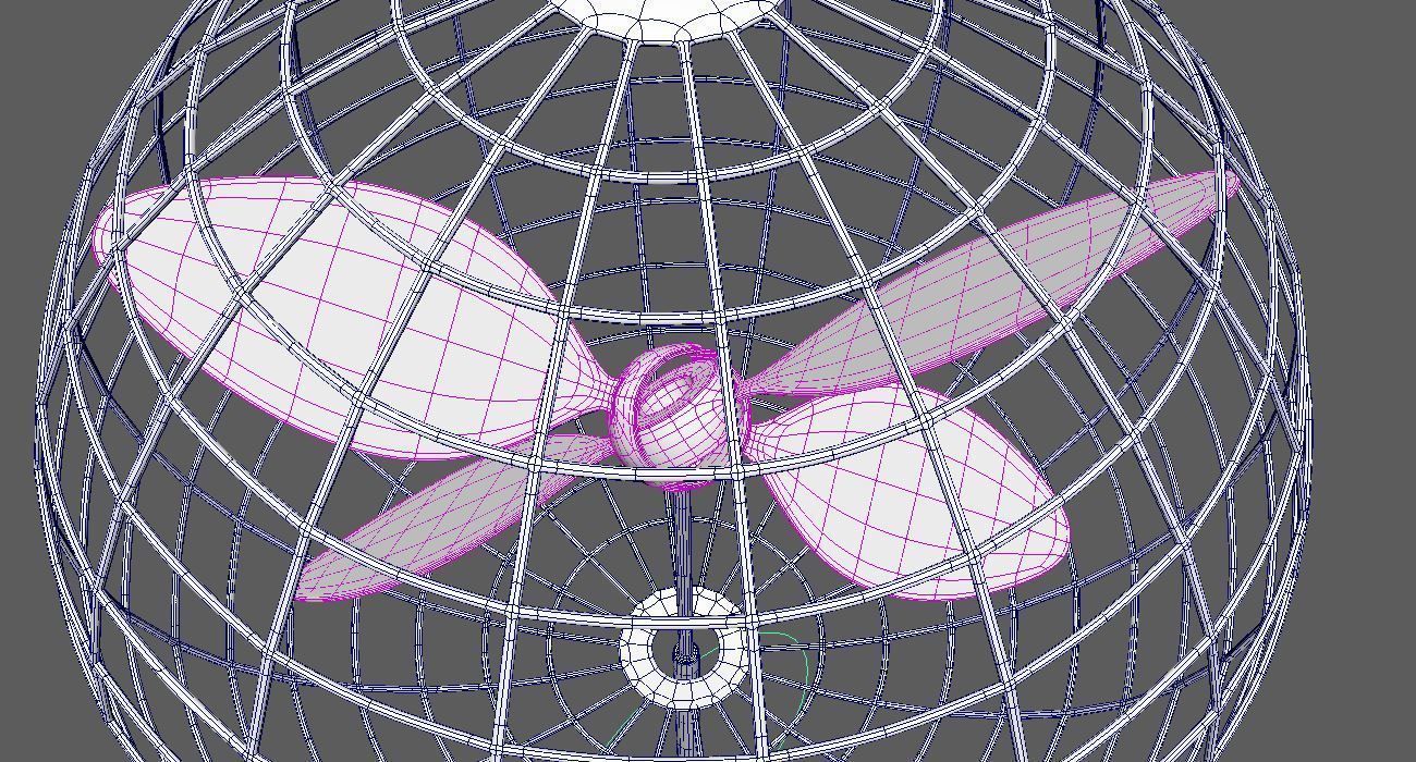 Spherical Fan Rig by Chijioke Okereke 3D model animated rigged | CGTrader