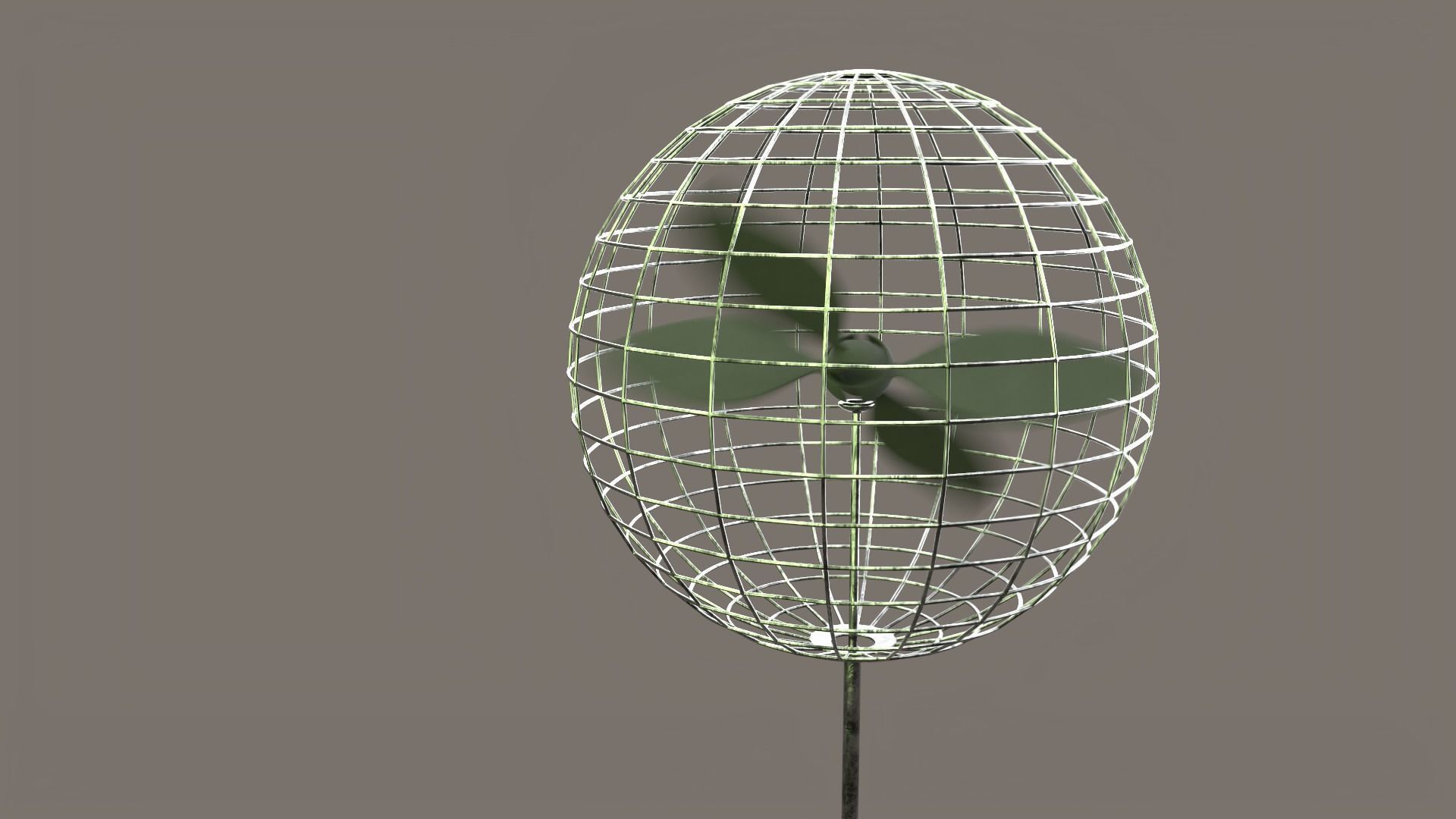 Spherical Fan Rig by Chijioke Okereke 3D model animated rigged | CGTrader